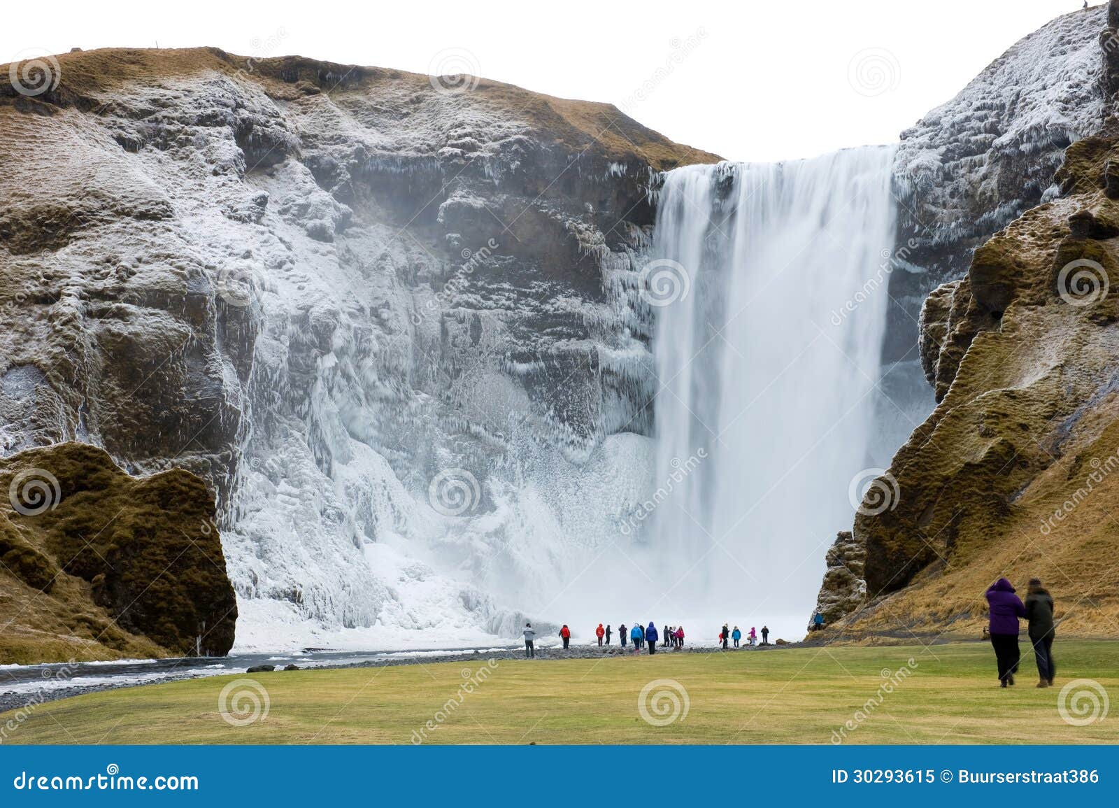 Skogafoss waterfall stock image. Image of flow, tourism - 30293615