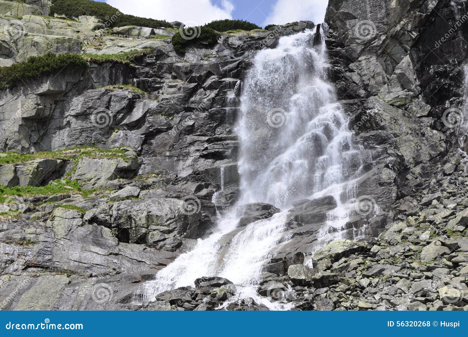 Skok Waterfall, High Tatras in Slovakia Stock Photo - Image of race ...