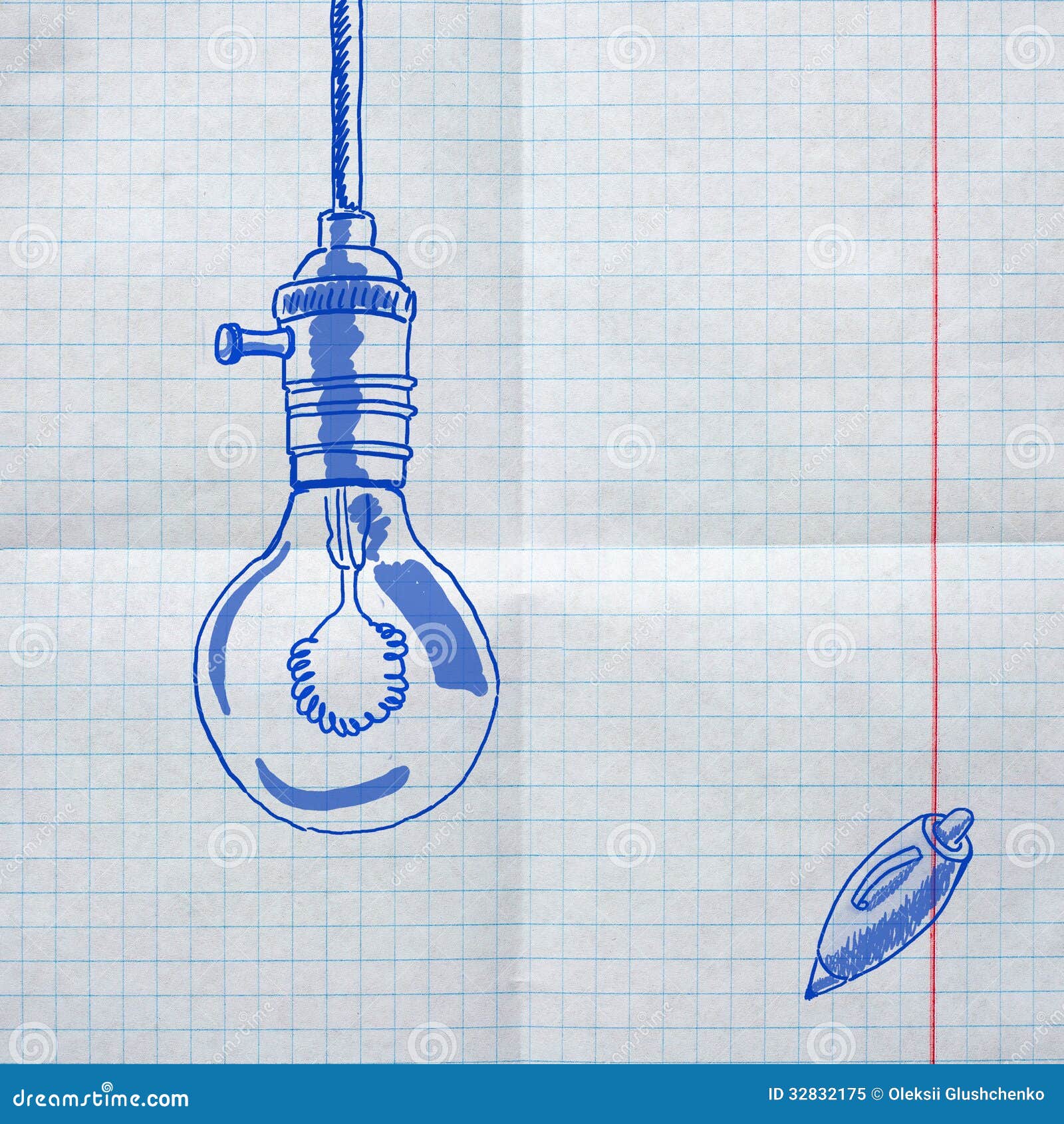 Skolan Skissar På Rutigt Papper Stock Illustrationer - Illustration av ...