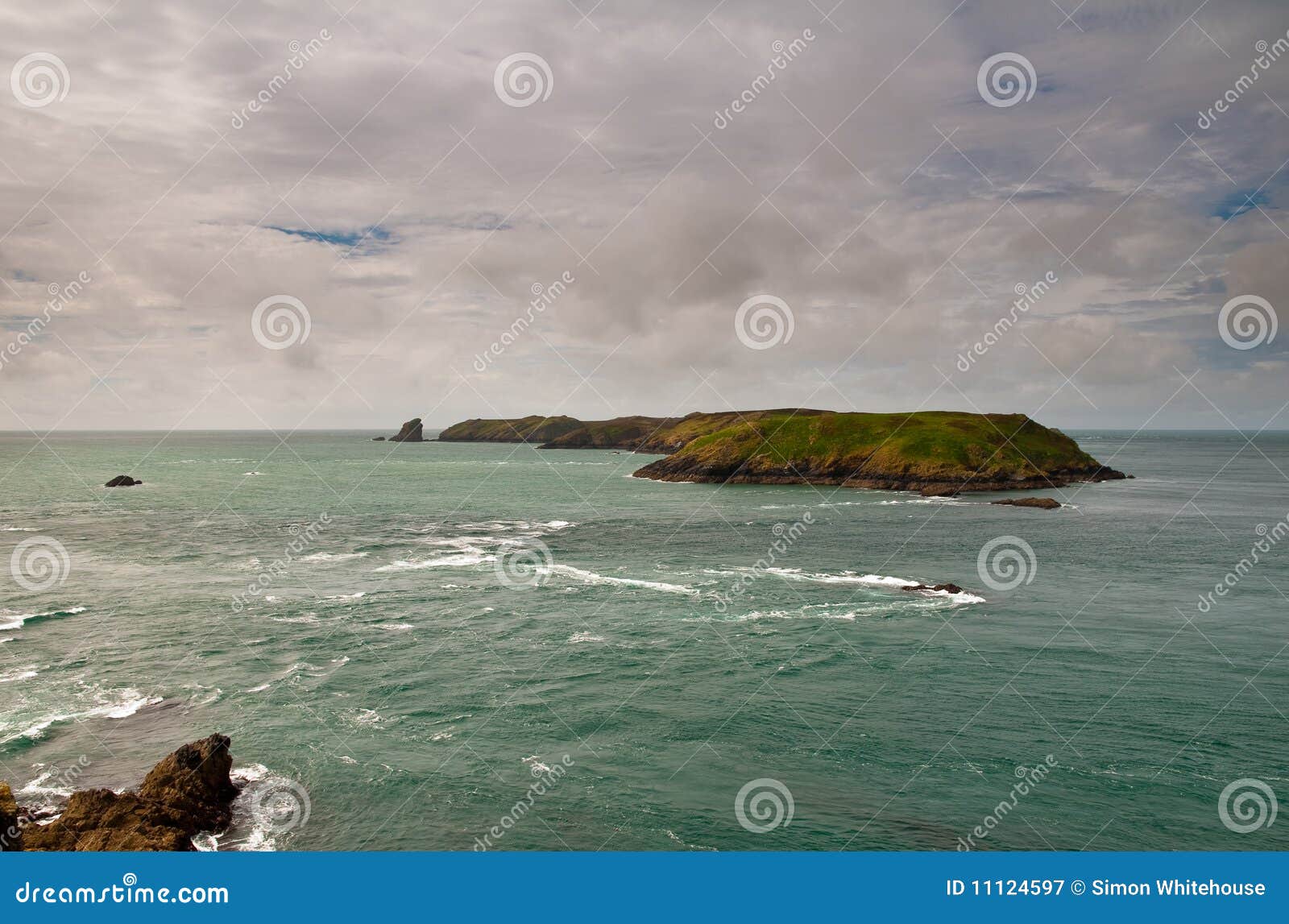 Skomer Island stock image. Image of rocky, headland, blue - 11124597
