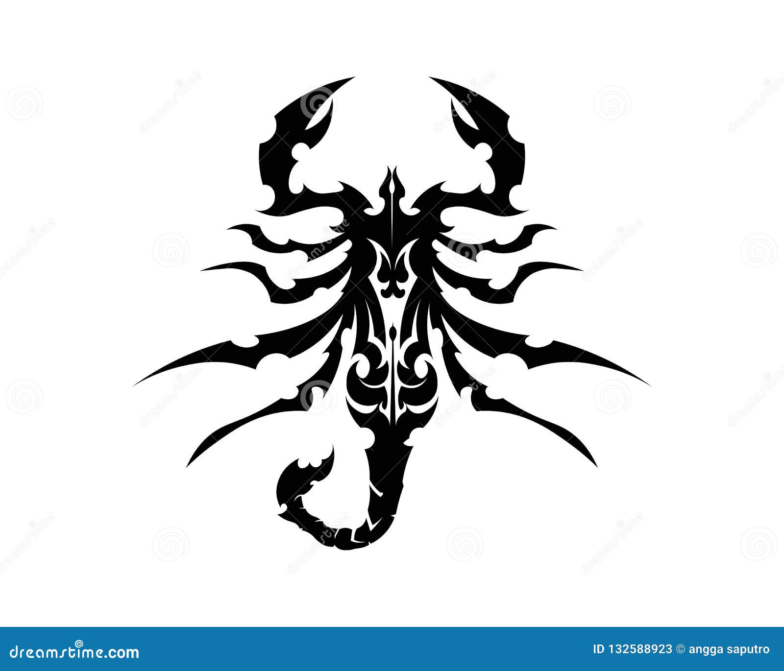 Skorpions-Logo Template Vetor-Illustration Vektor Abbildung ...