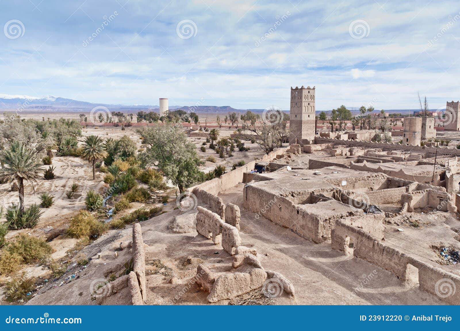 Skoura Village Kasba At Morocco Royalty-Free Stock Image ...