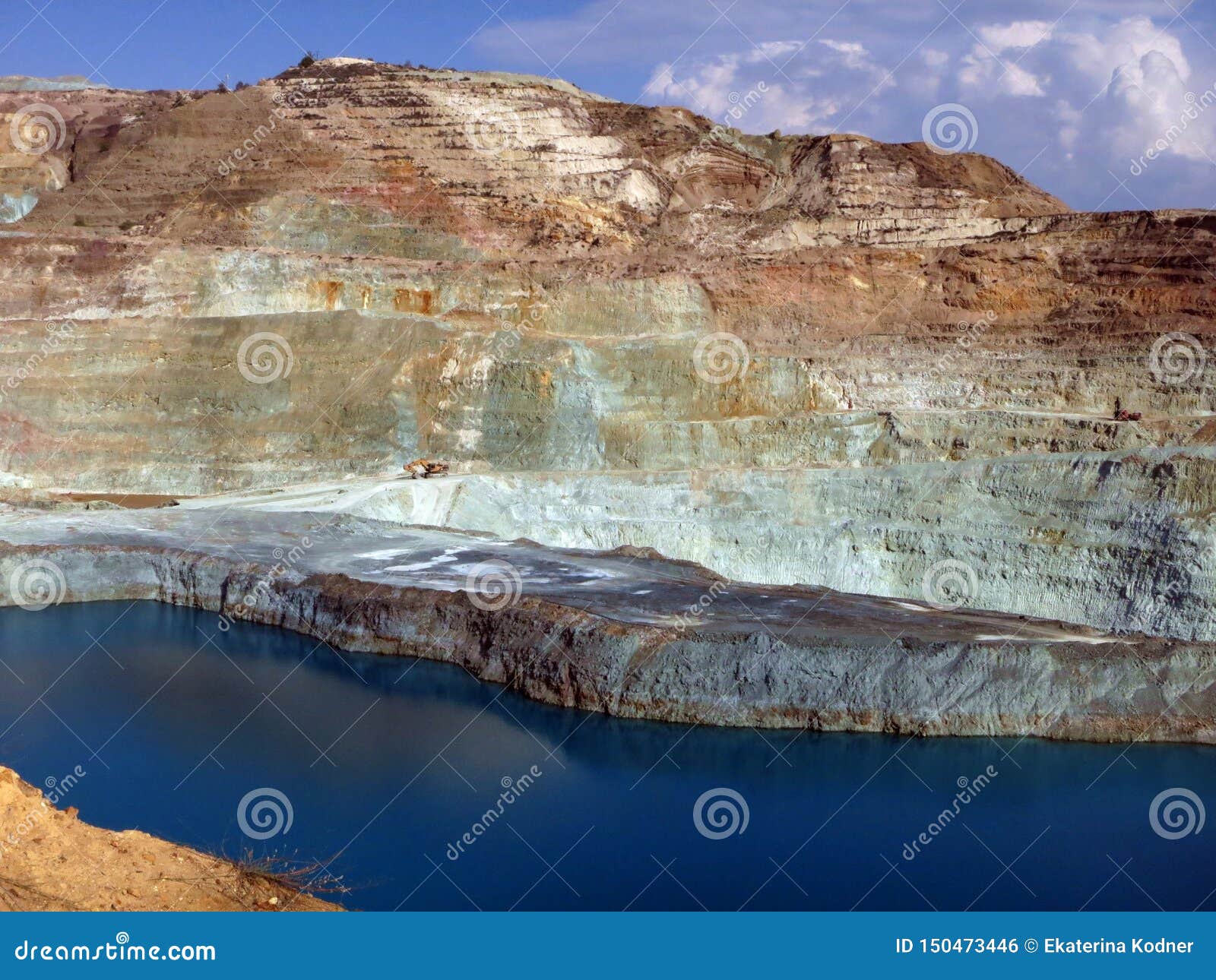 Skouriotissa Open Pit Copper Mine Stock Photo - Image of extraction ...