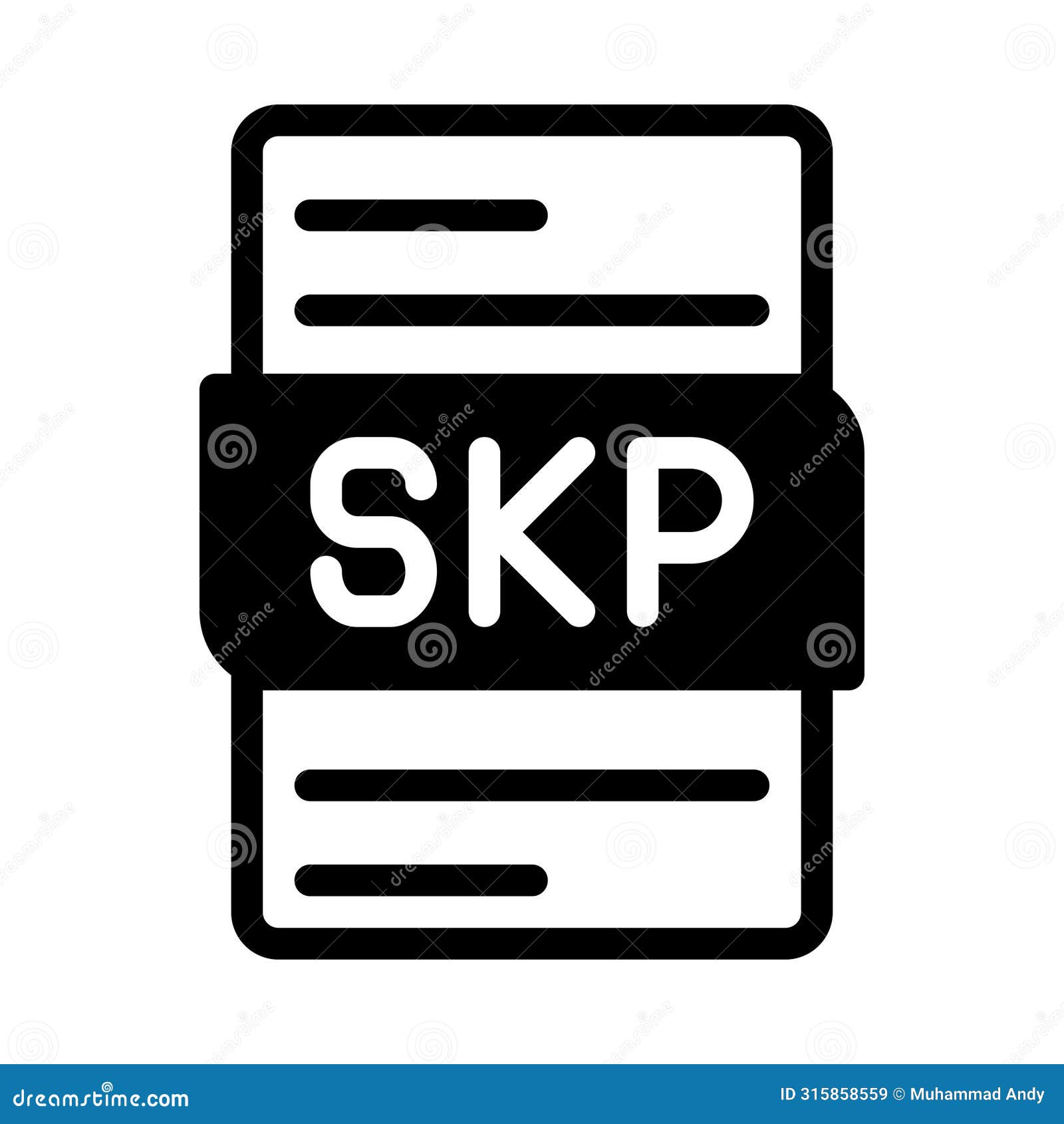 Skp File Type Icon. Files Document Graphic Design. with Outline Style ...