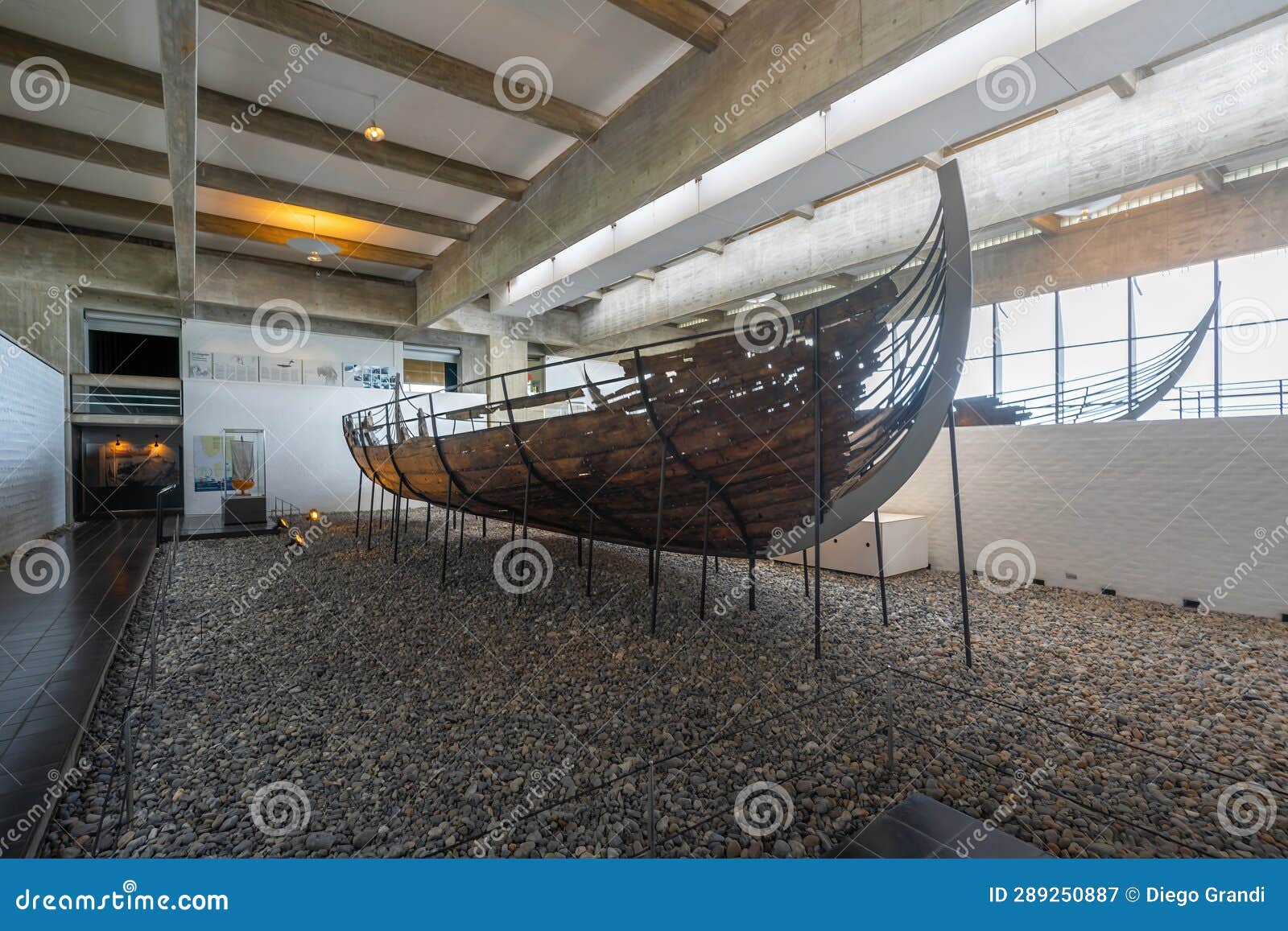 Skuldelev 1 Barco En Vivero Museo Interior Roskilde Denmark Fotografía ...