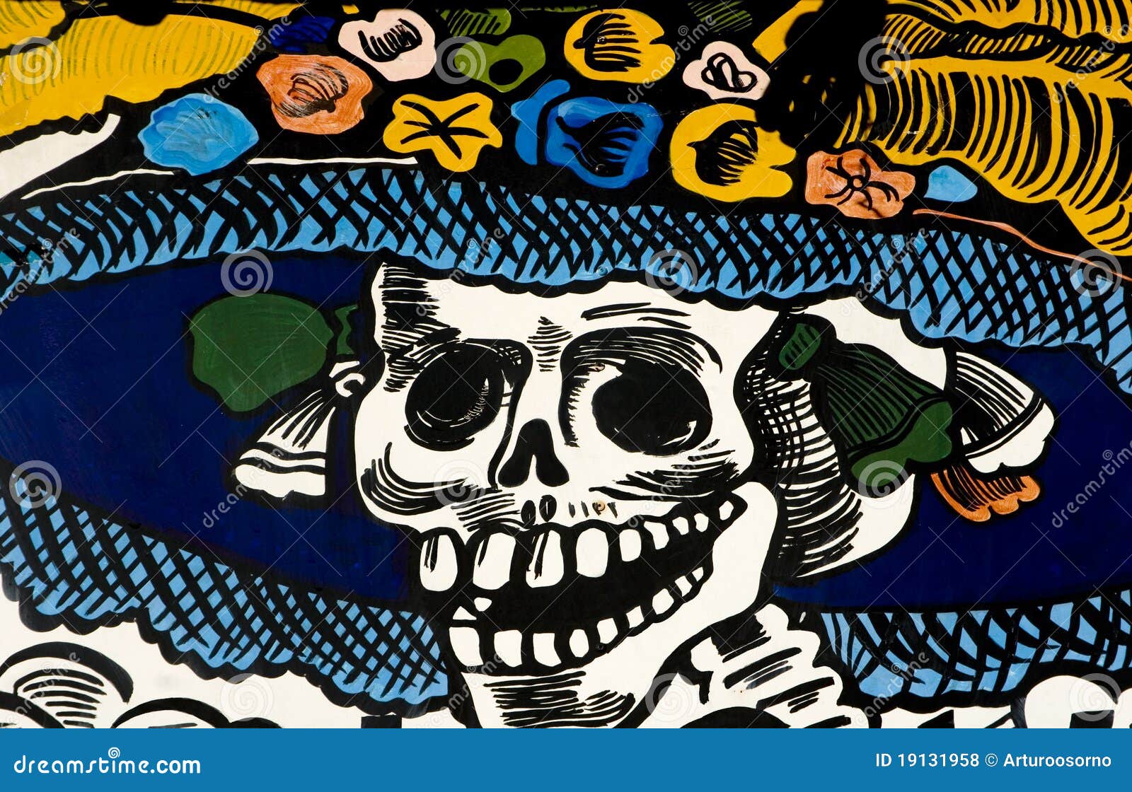 Skull by Jose Guadalupe Posada Editorial Stock Photo - Illustration of ...