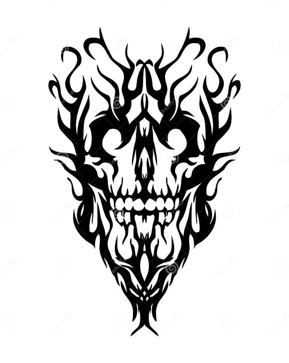 Skull stock vector. Illustration of fear, death, abstract - 20735045