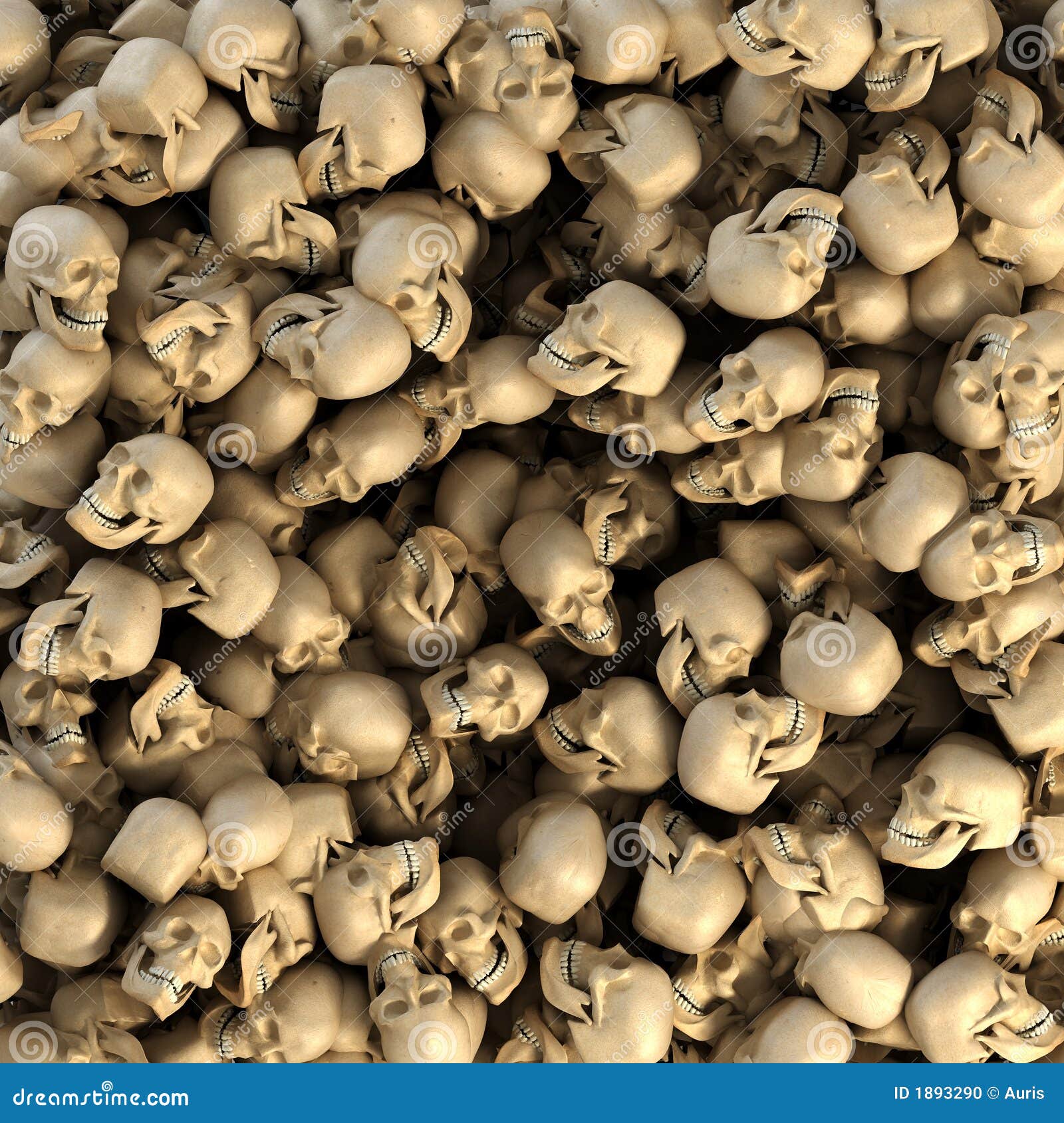 Skull 3d rendering stock illustration. Illustration of cemetery - 1893290