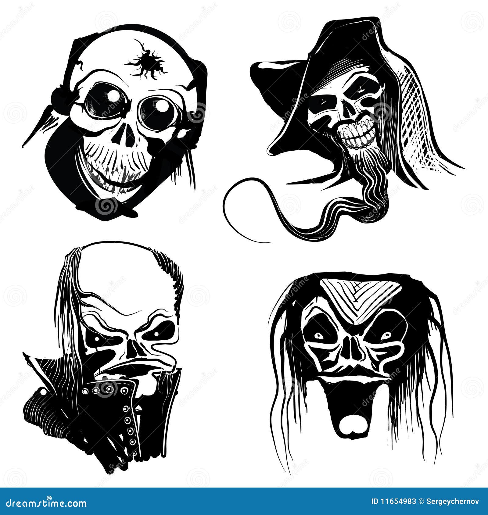 Skull art designs stock vector. Illustration of icon - 11654983