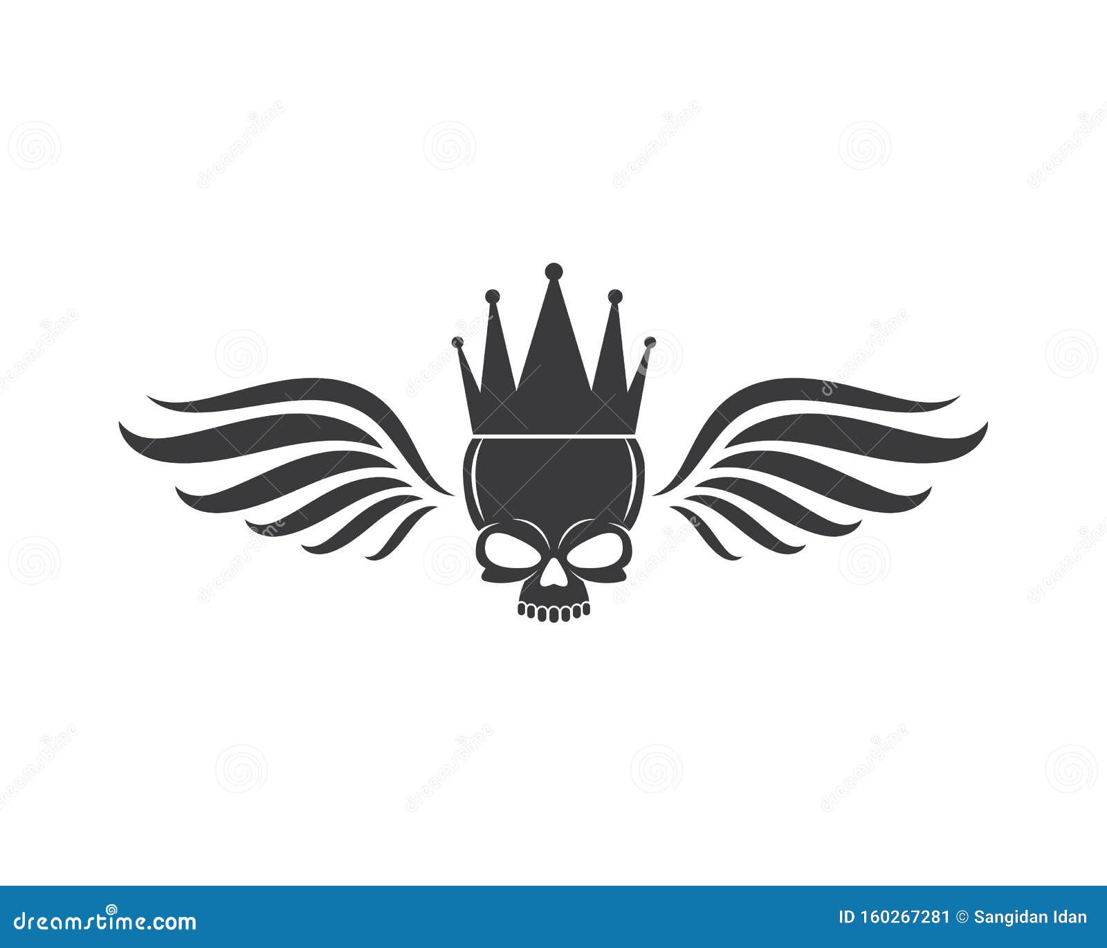 Skull Bone Logo Vector Illustration Stock Vector - Illustration of hand ...
