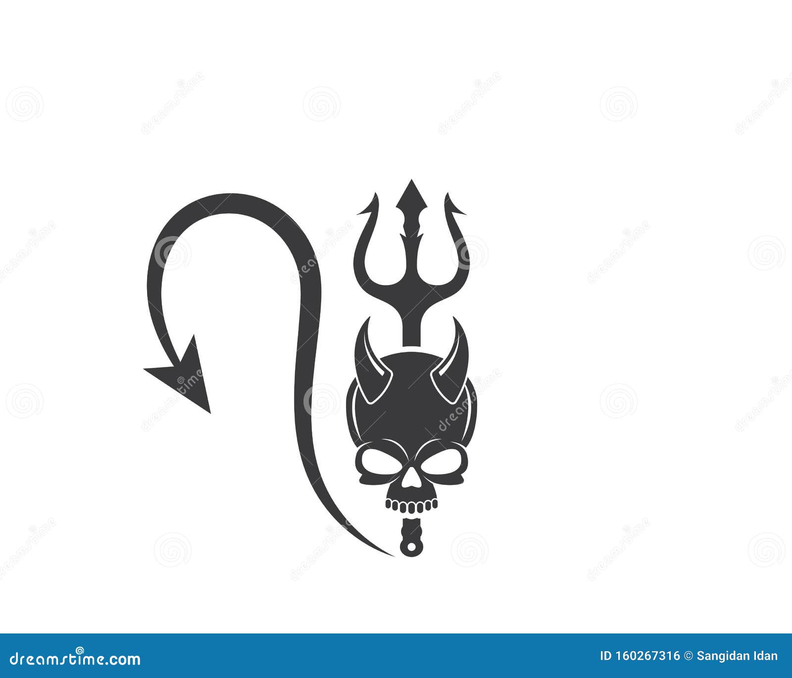 Skull Bone Logo Vector Illustration Stock Vector - Illustration of ...