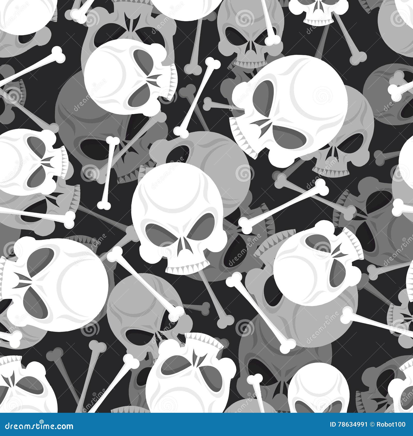Skeleton Texture, Seamless Cartoon Vector | CartoonDealer.com #49534771