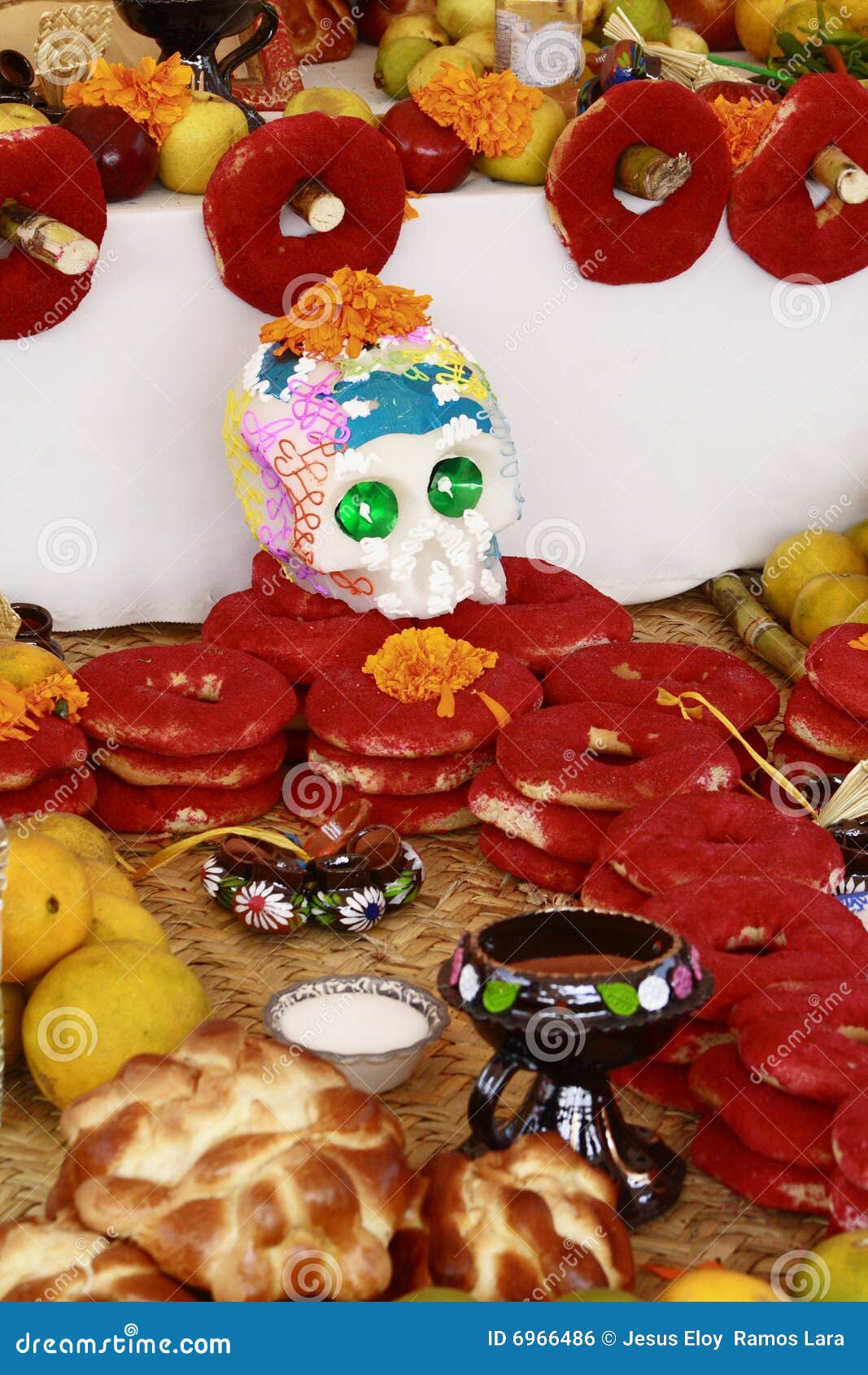 Skull and bread stock photo. Image of bread, afterlife - 6966486