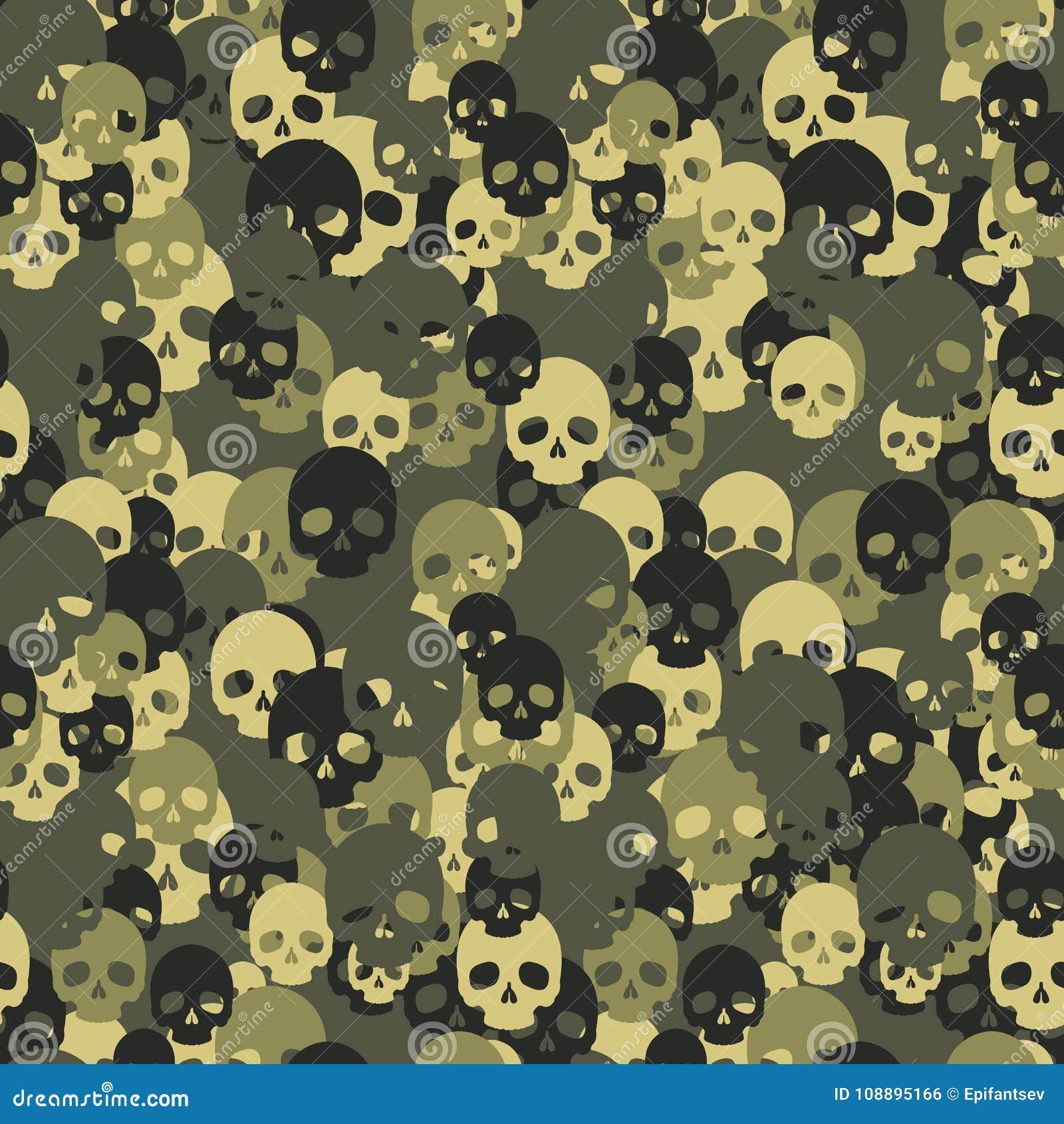 Skull Camo Seamless Pattern. Green Camouflage Stock Vector ... Skull Camo Seamless Pattern. Green Camouflage Stock Vector ...