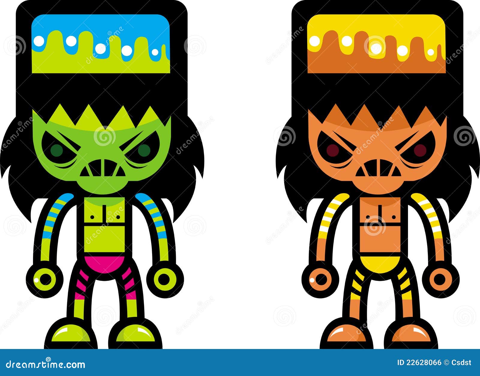 Skull character stock vector. Illustration of design - 22628066