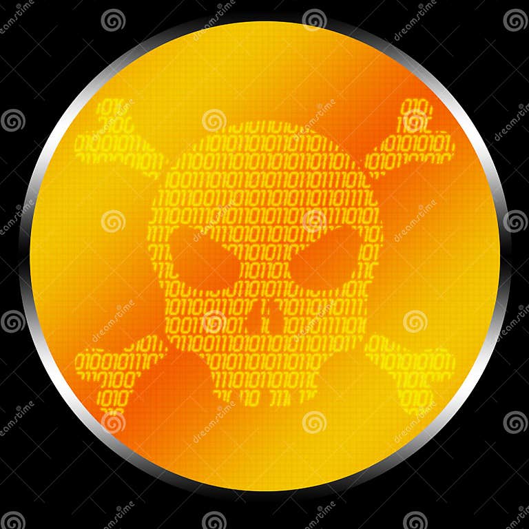 Skull Code stock illustration. Illustration of computer - 6748169