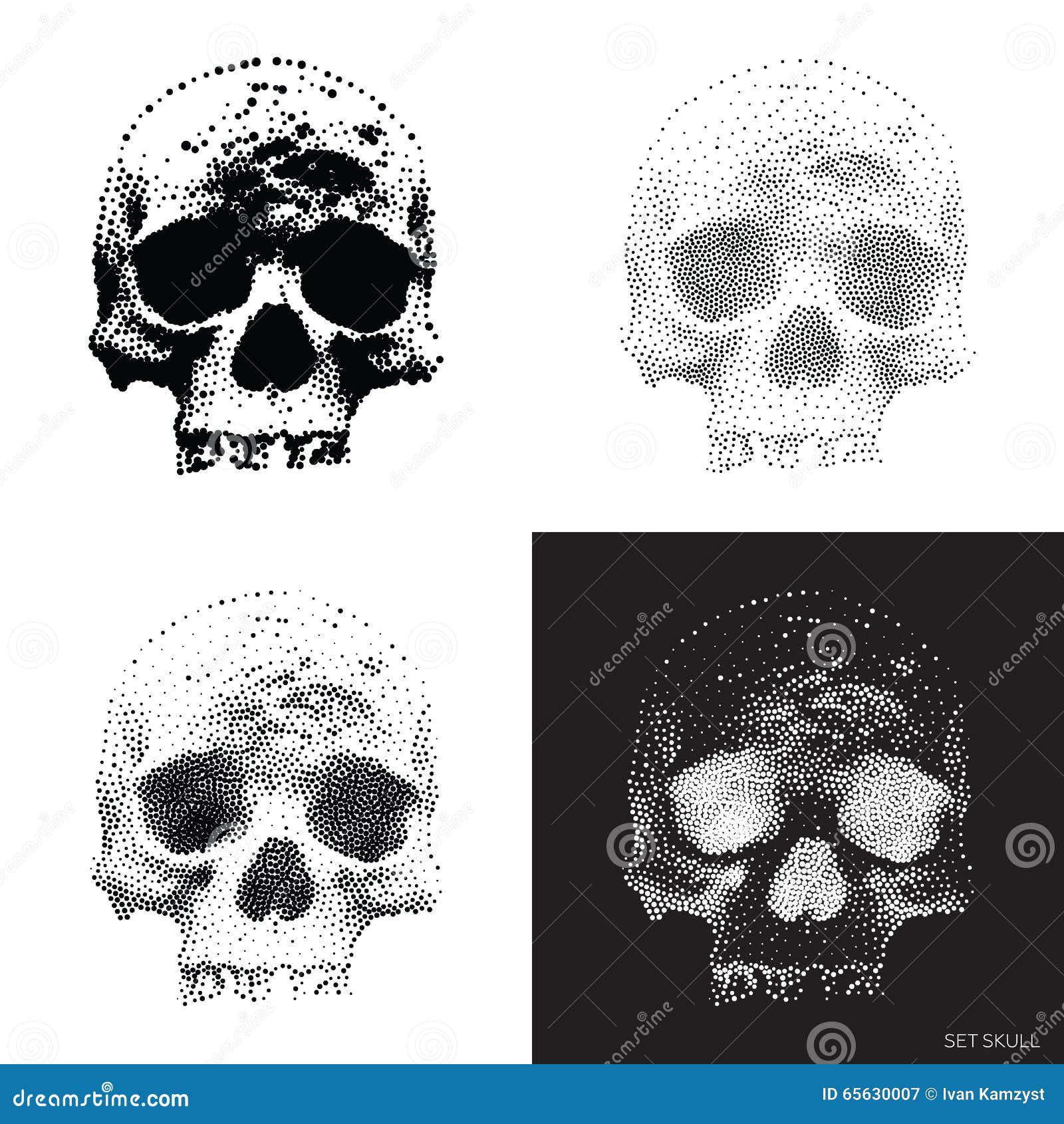 Bony Skeleton Character Dancing Moving Limb Vector Set | CartoonDealer ...
