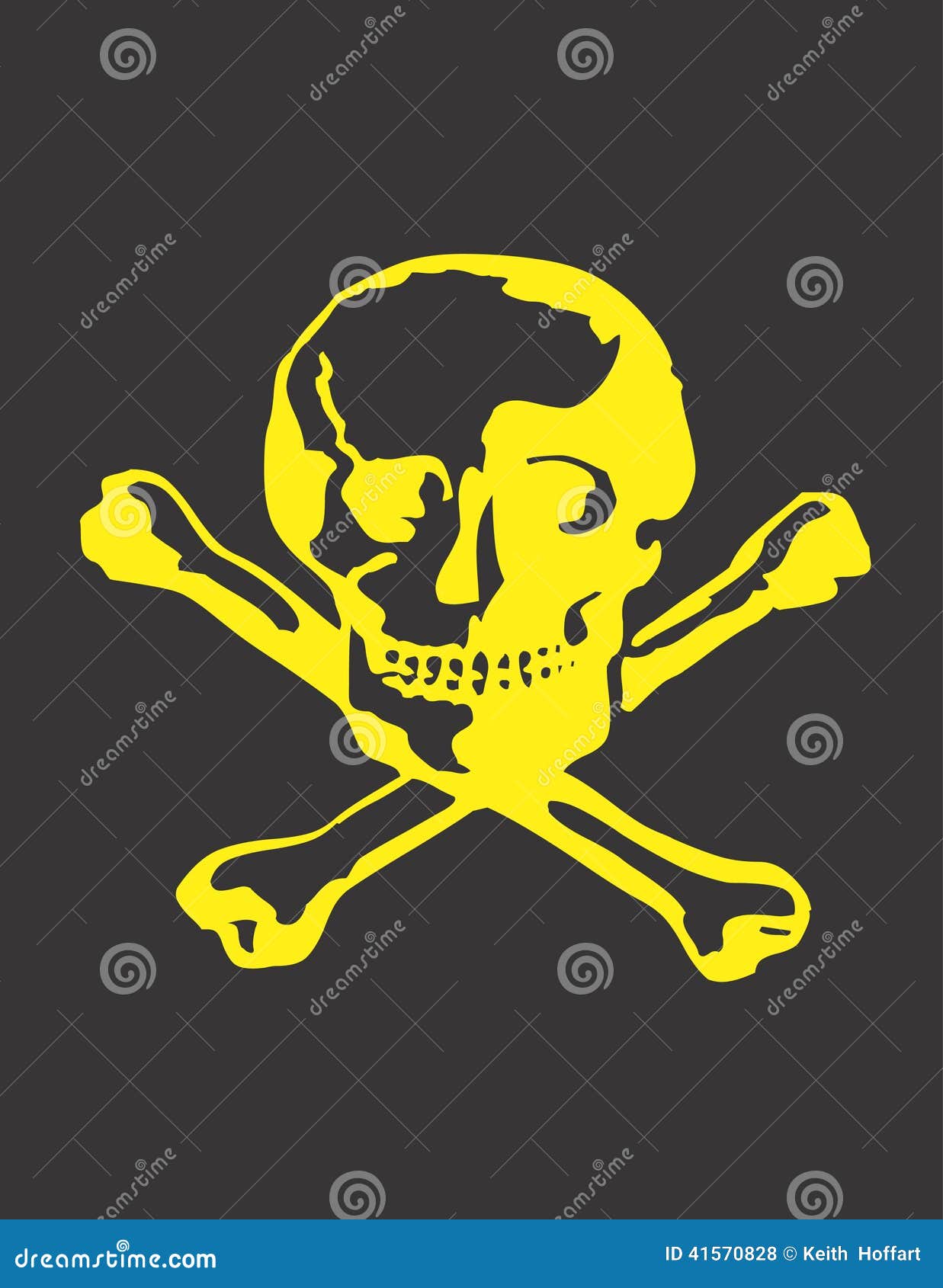 Skull And Cross Bones Vector Design Clipart | CartoonDealer.com #41570828