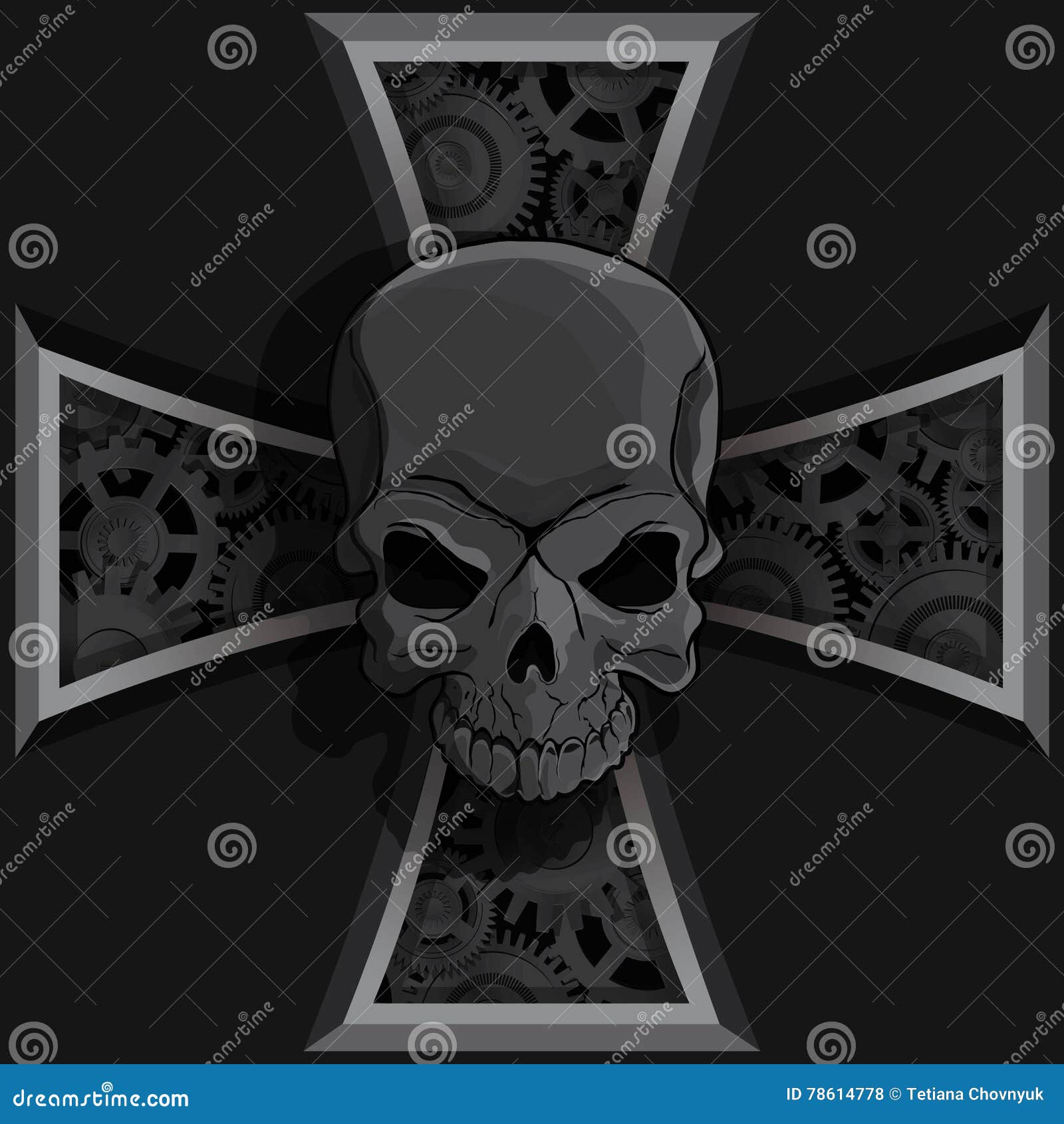 Mechanical Cross Vector Illustration | CartoonDealer.com #6603956