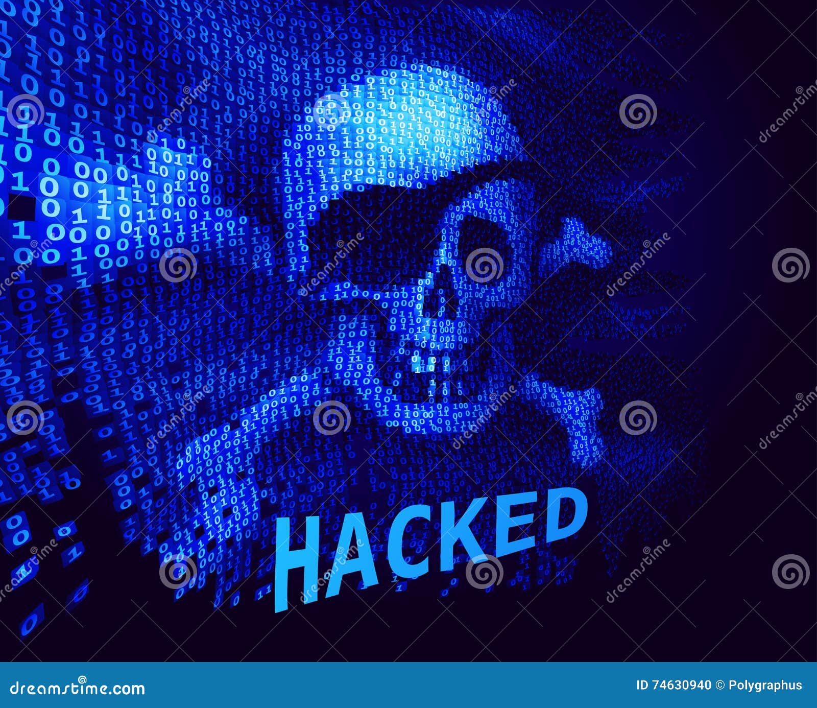 Skull and Crossbones on Binary Code with Message about Hacking Stock ... Skull and Crossbones on Binary Code with Message about Hacking Stock ...