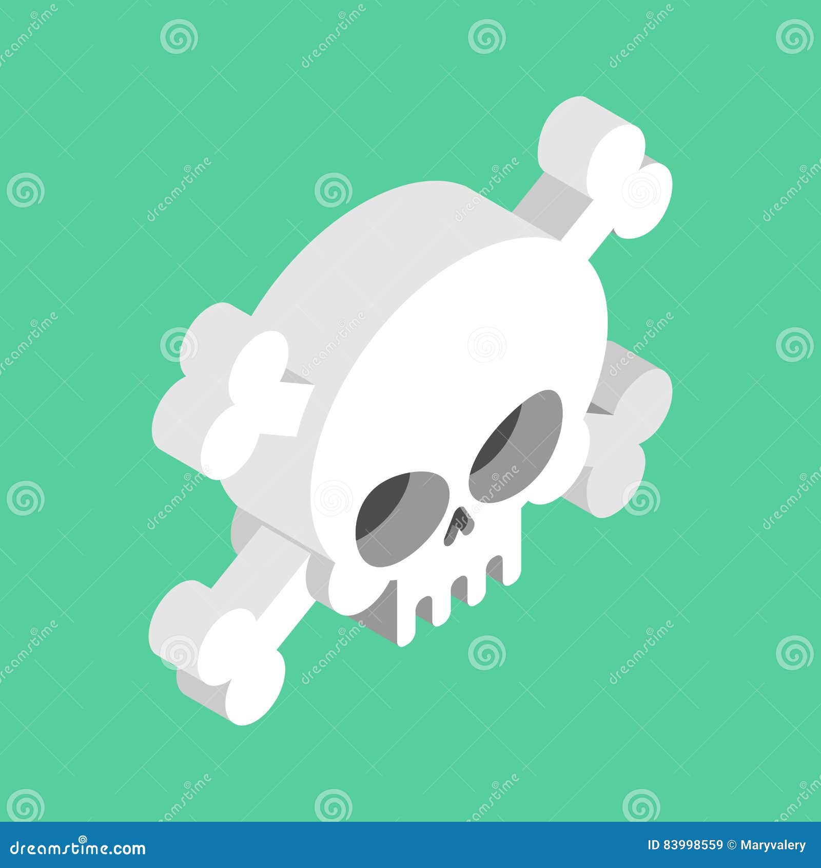 Skull and Crossbones Isolated. Pirate Danger Sign Stock Vector ... Skull and Crossbones Isolated. Pirate Danger Sign Stock Vector ...