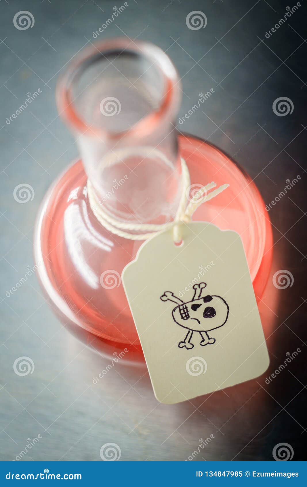Skull Crossbones Poison Bottle Stock Image - Image of alchemy, drink ...