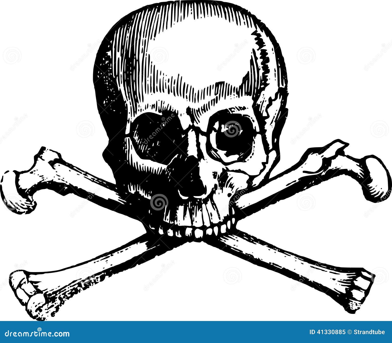 Skull and Crossbones Sketch Stock Illustration - Illustration of ...