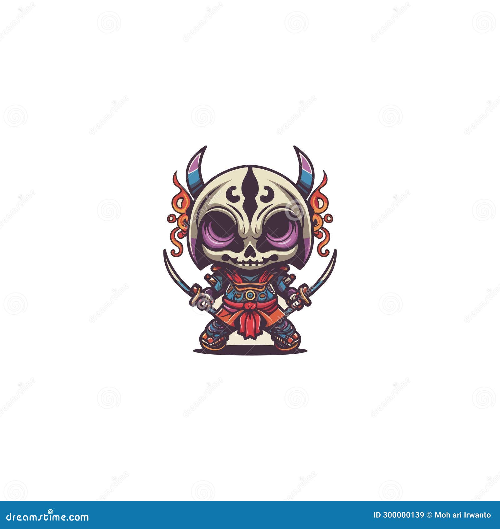 Skull with Crossed Swords. Vector Illustration in Cartoon Style Cute A1 ... Skull with Crossed Swords. Vector Illustration in Cartoon Style Cute A1 ...