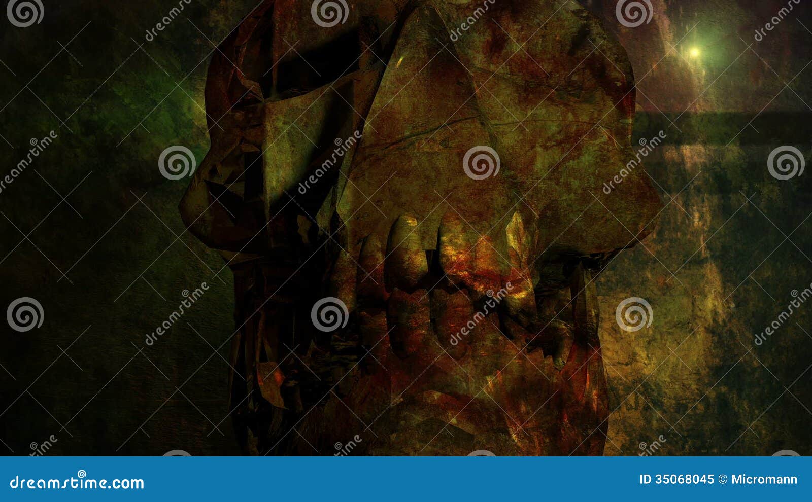 Skull in a Crypt - Animation Stock Video - Video of halloween, fear ...