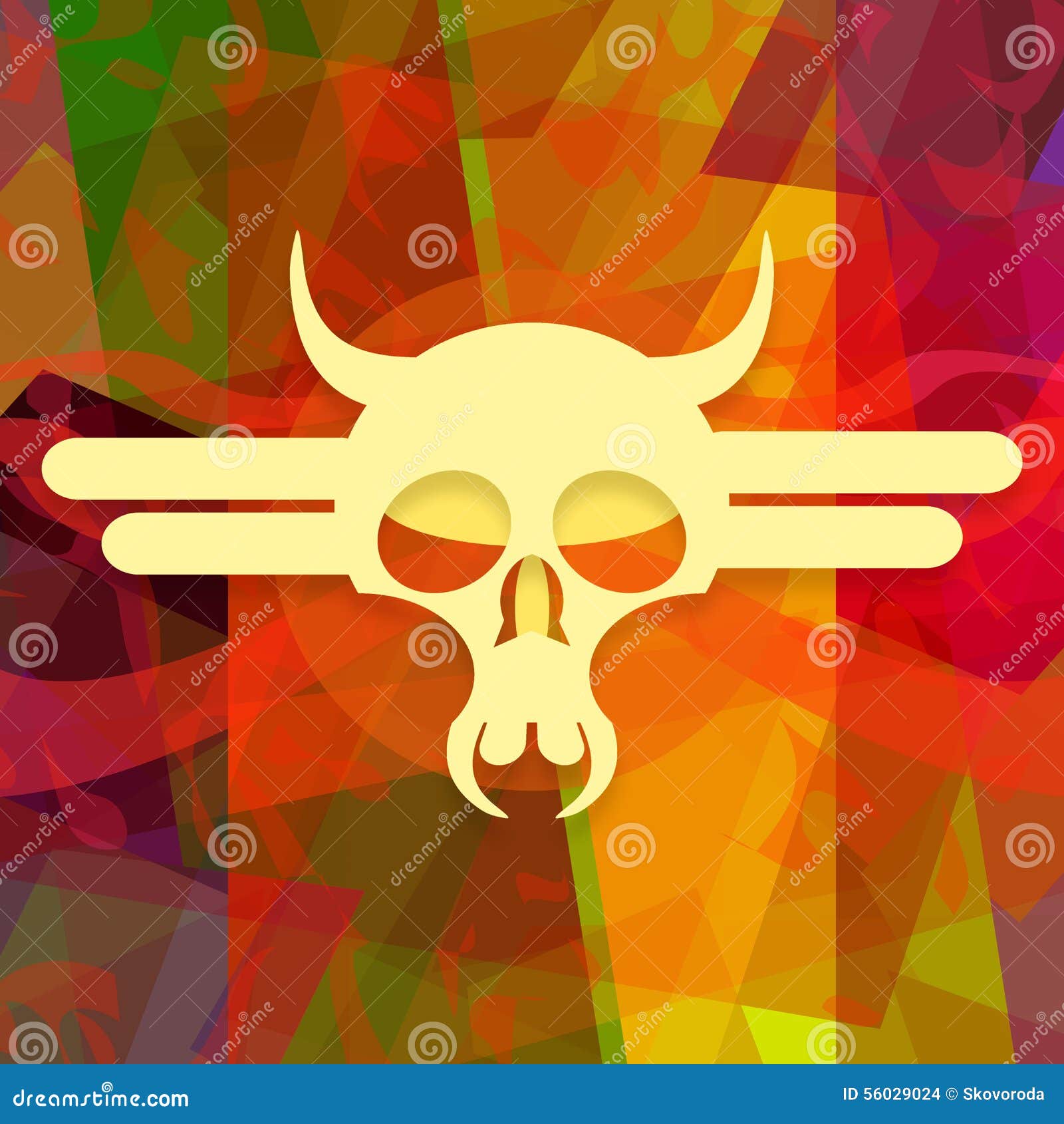 Skull stock illustration. Illustration of dead, deuce - 56029024