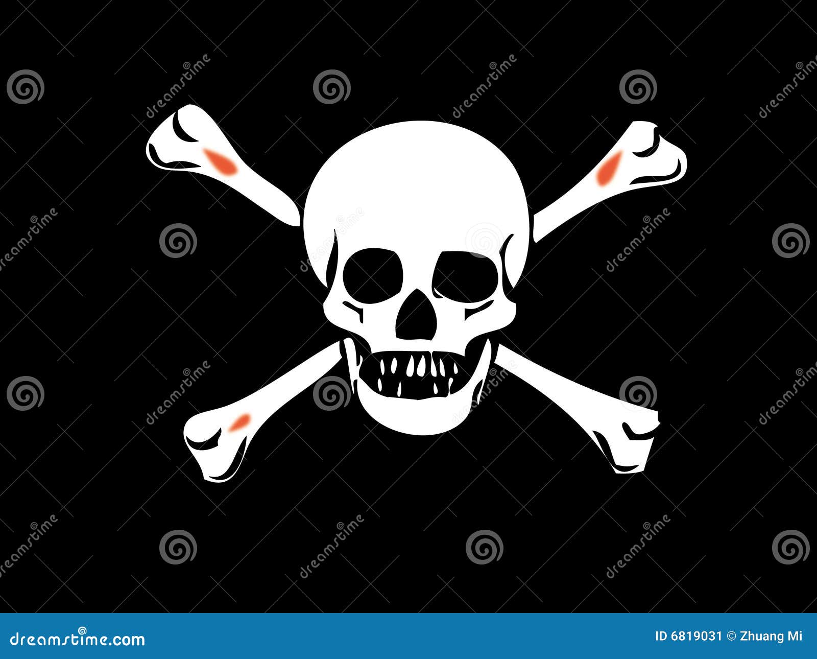 Skull -death s-head stock vector. Illustration of royal - 6819031