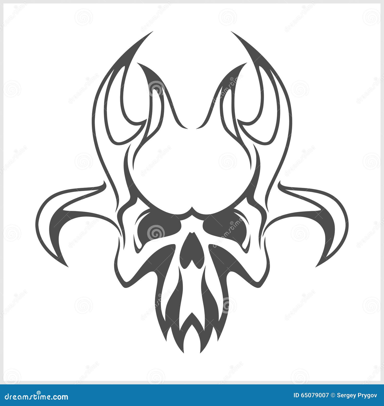 Tribal Demon Skull