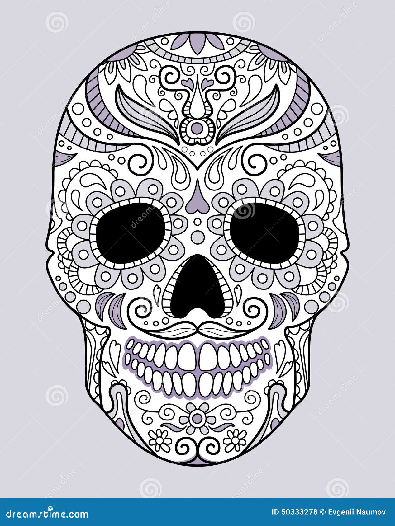 Skull in Different Monograms Original Design Stock Vector ...