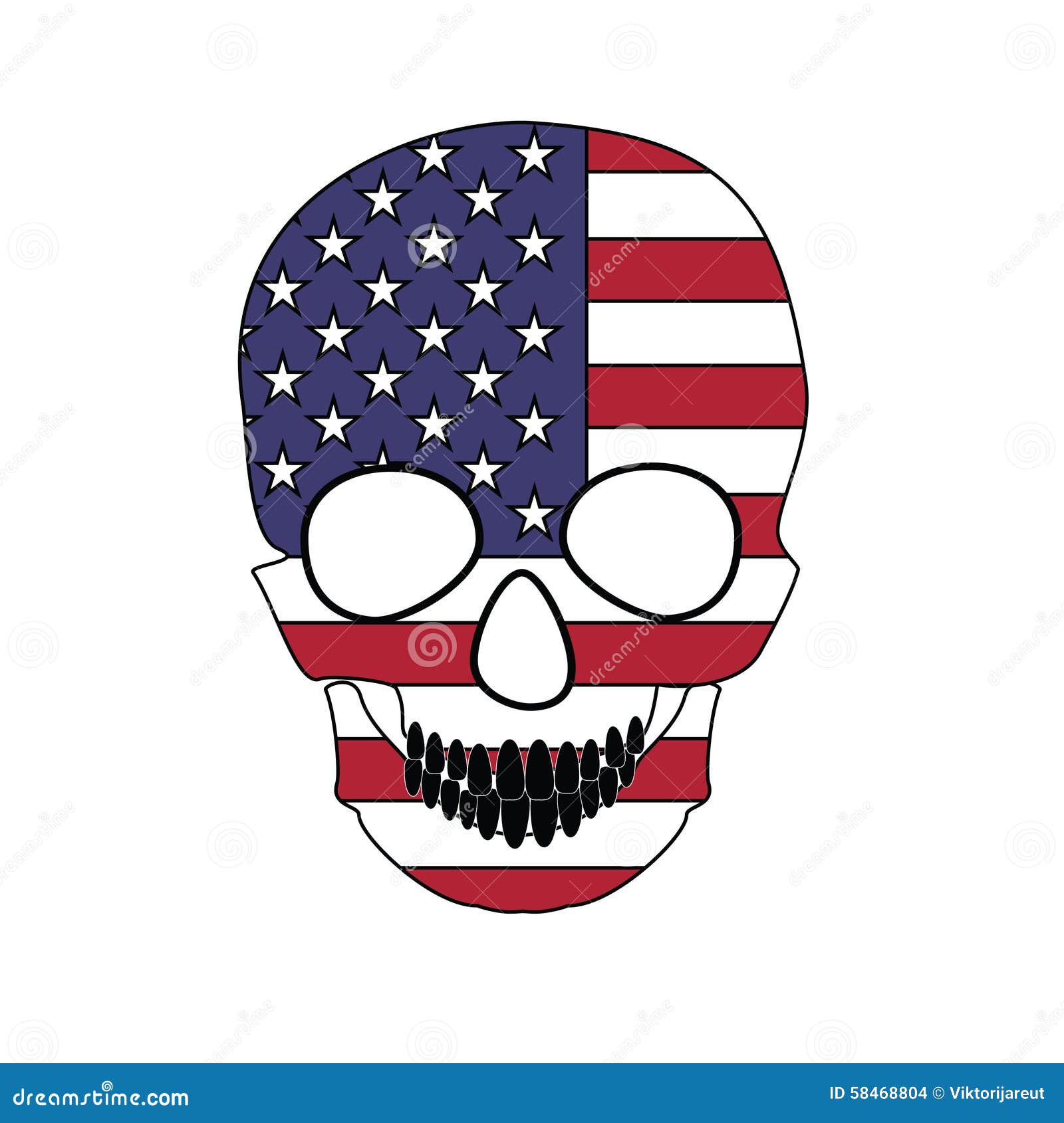 Skull flag stock illustration. Illustration of brushed - 58468804