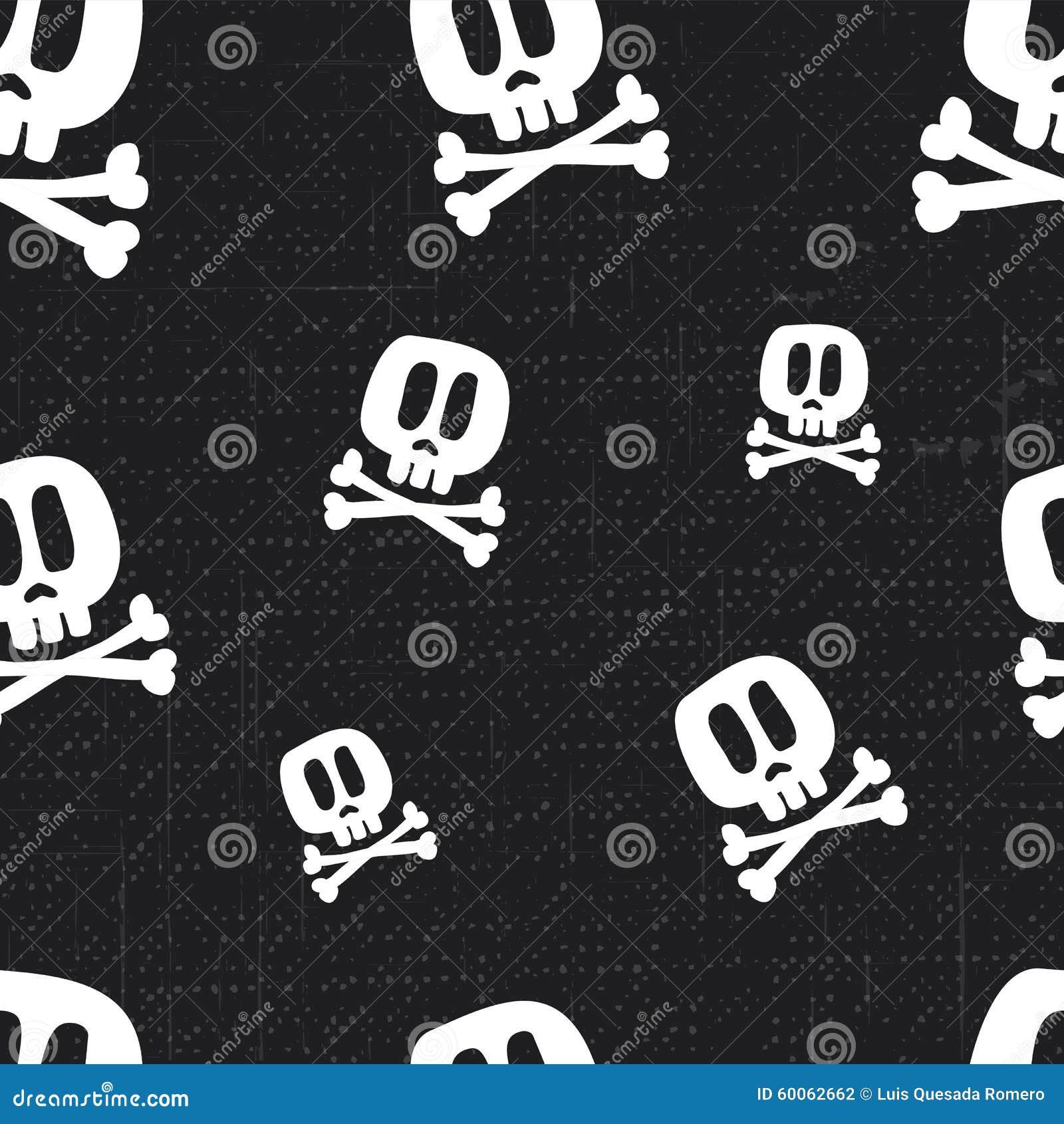 Skull Fun Pattern stock vector. Illustration of skull - 60062662