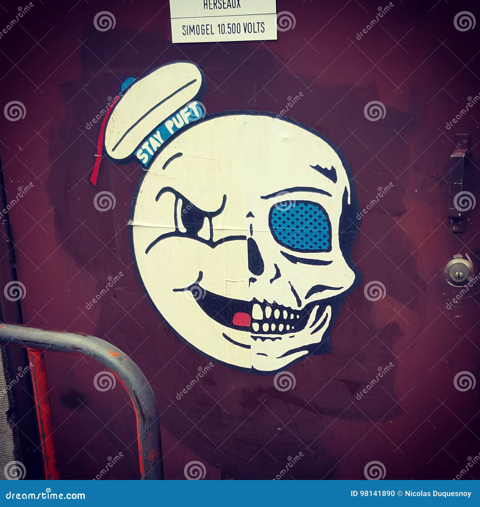 Skull graffiti editorial image. Image of graffiti, skull - 98141890