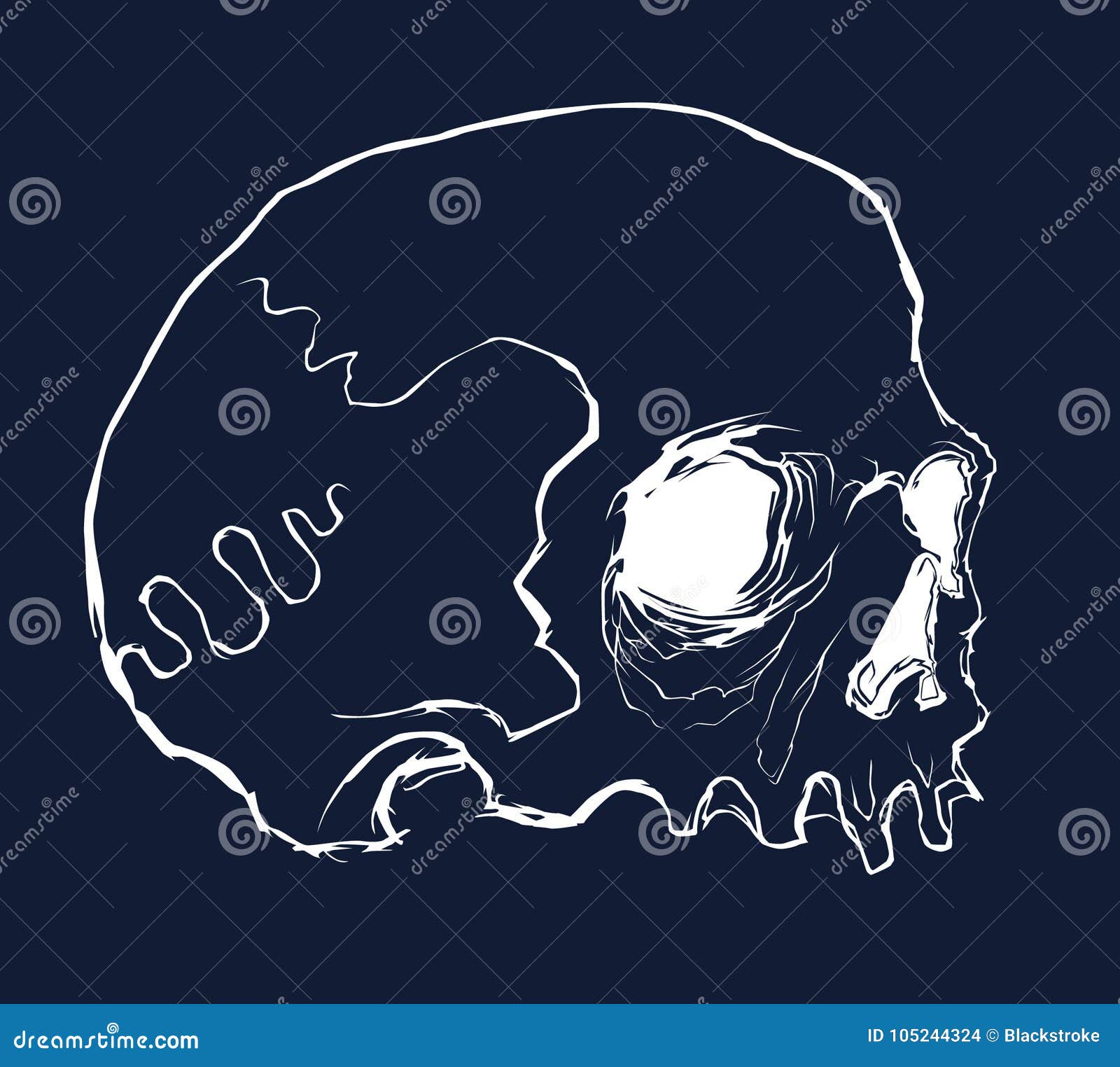Skull Head vector file stock vector. Illustration of pirate - 105244324