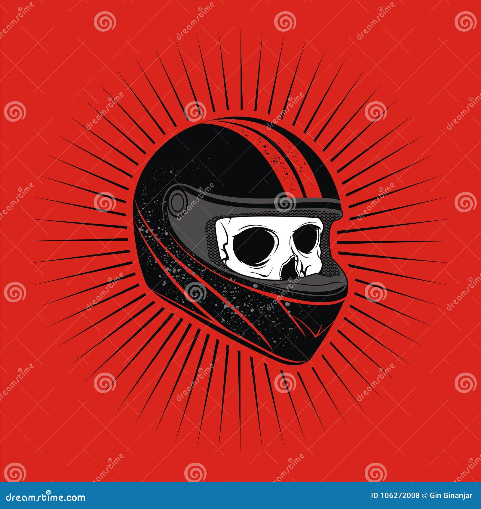 Skull Helmet Safety From Danger Logo Design Inspiration. Vector ...