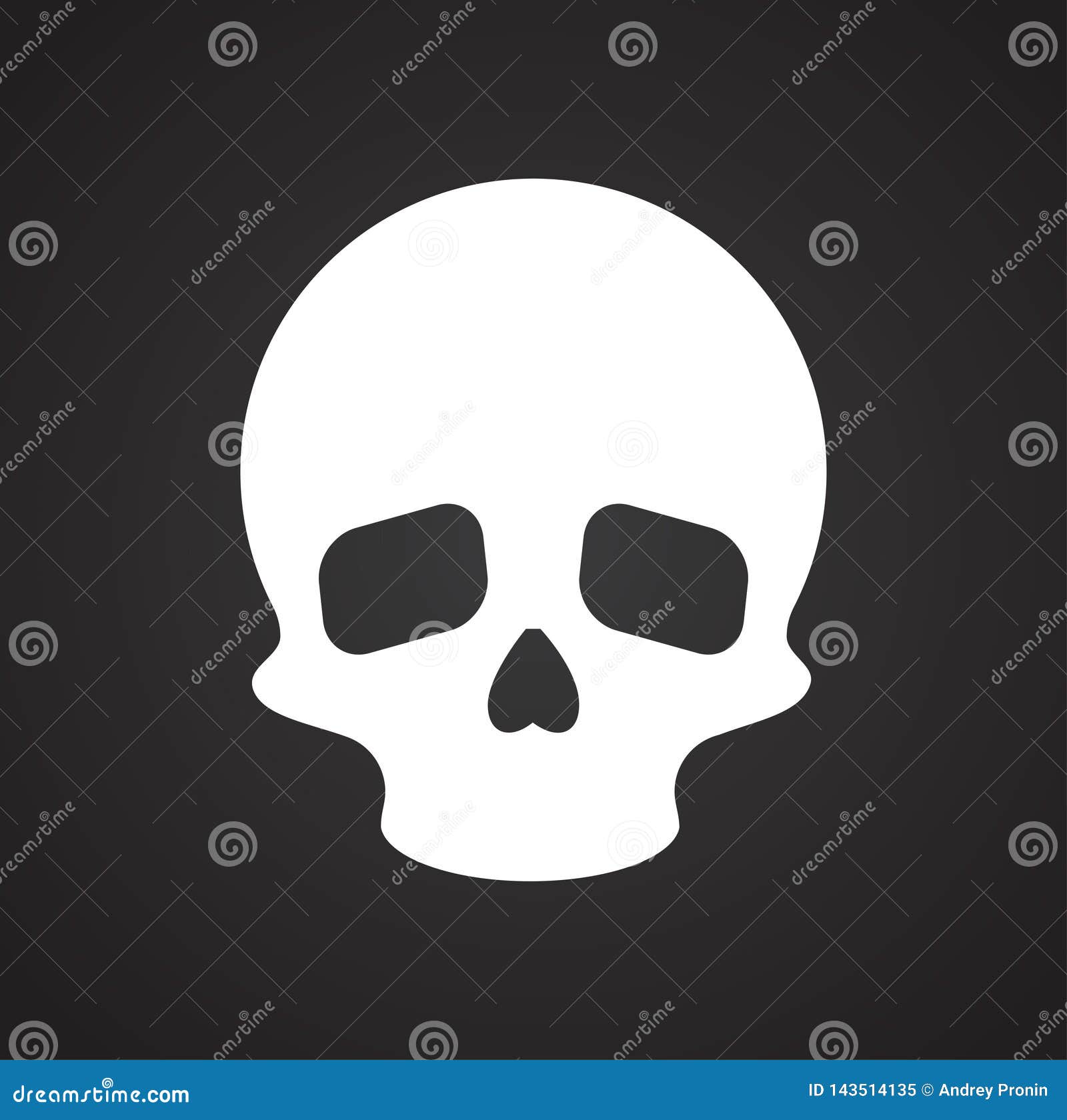 Simple Skull Symbol