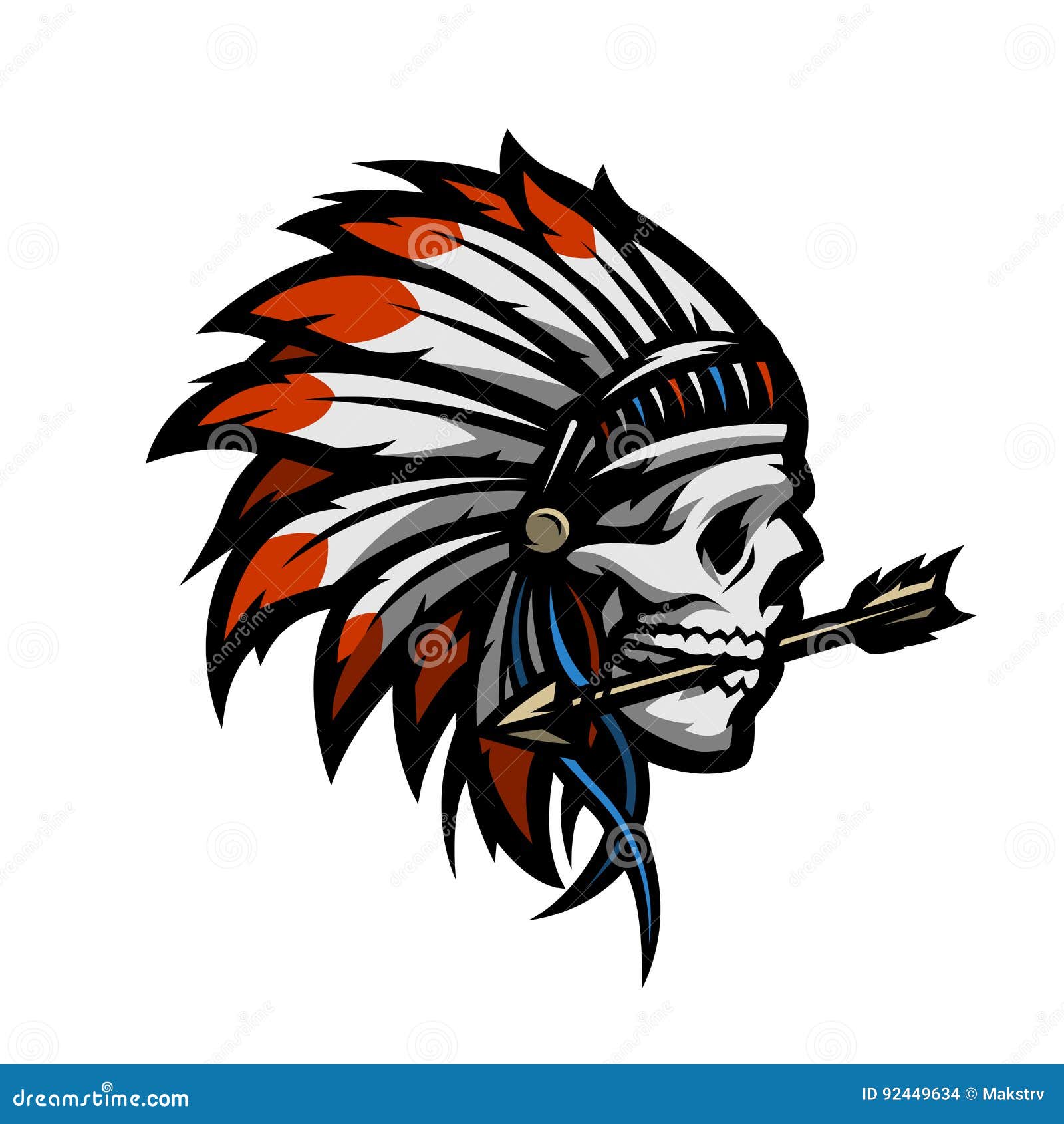 Native American Warrior Logo