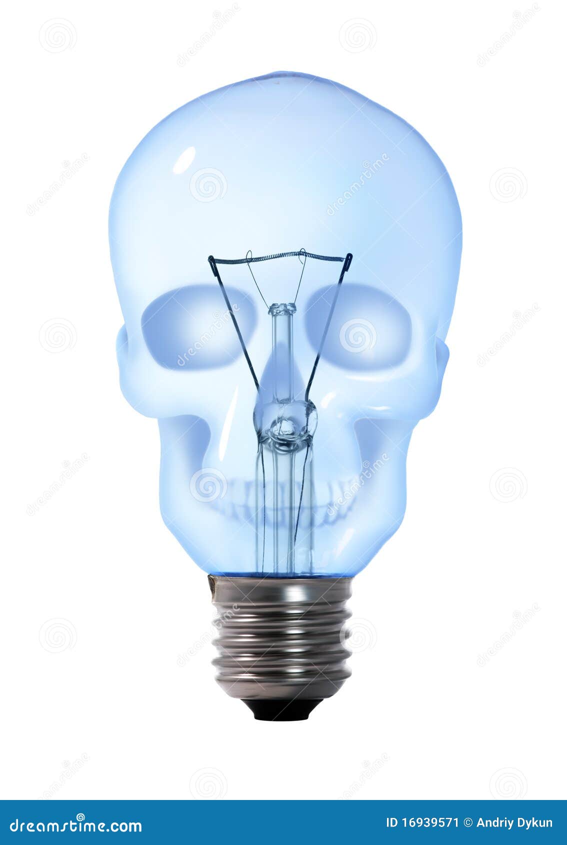 Skull light bulb lamp stock image. Image of creativity - 16939571