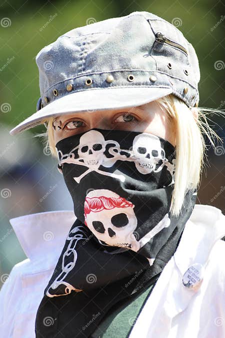 Skull mask. editorial image. Image of helmet, demonstration - 26745750