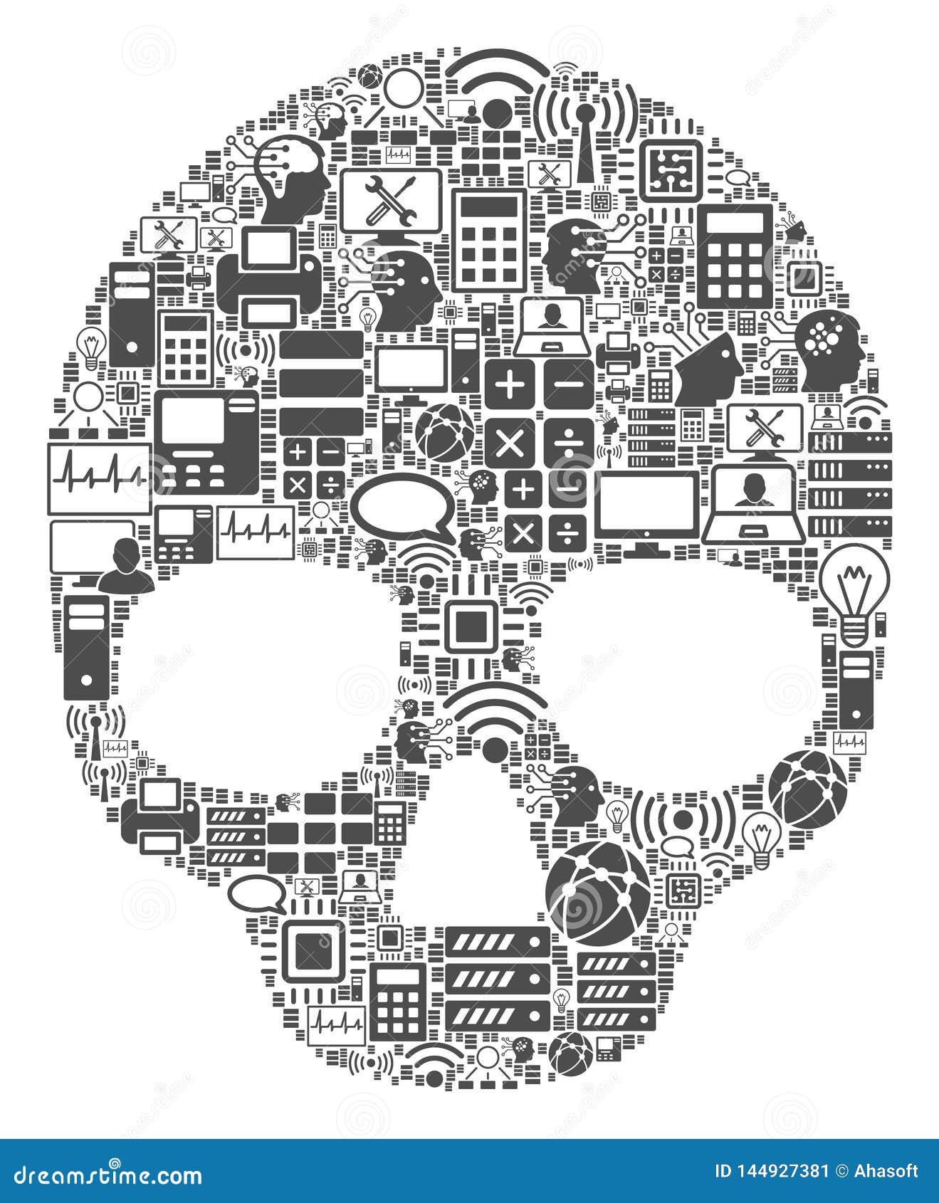 Skull Mosaic Icon for BigData and Computing Stock Vector - Illustration ... Skull Mosaic Icon for BigData and Computing Stock Vector - Illustration ...