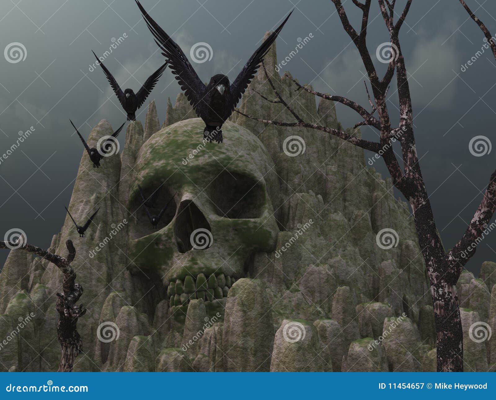 Skull Mountain stock illustration. Illustration of rock - 11454657