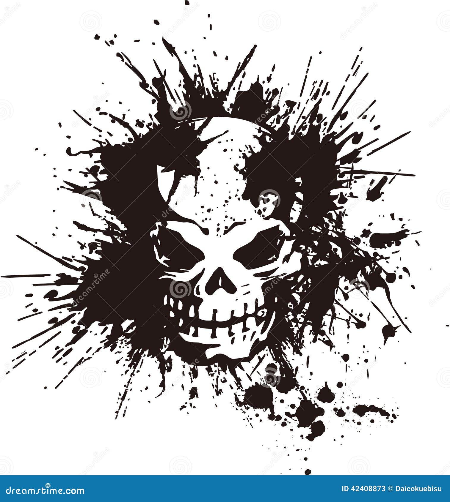 Skull Scattered Anterior View Royalty-Free Stock Image | CartoonDealer ...