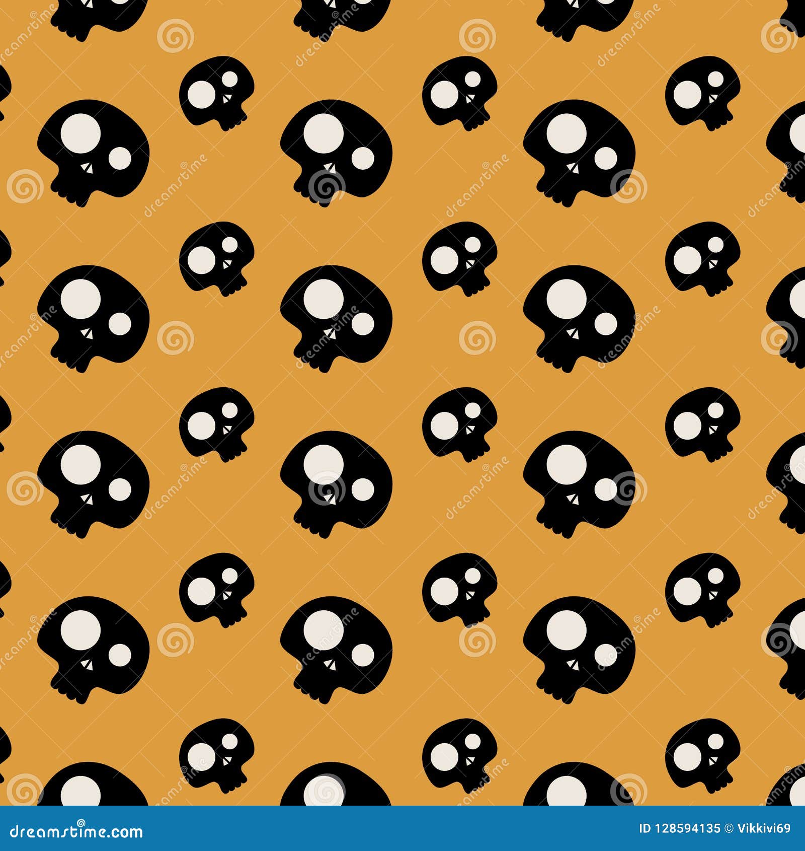 Skull Pattern. Halloween Pattern Ornament.Halloween Pattern with Skull ...