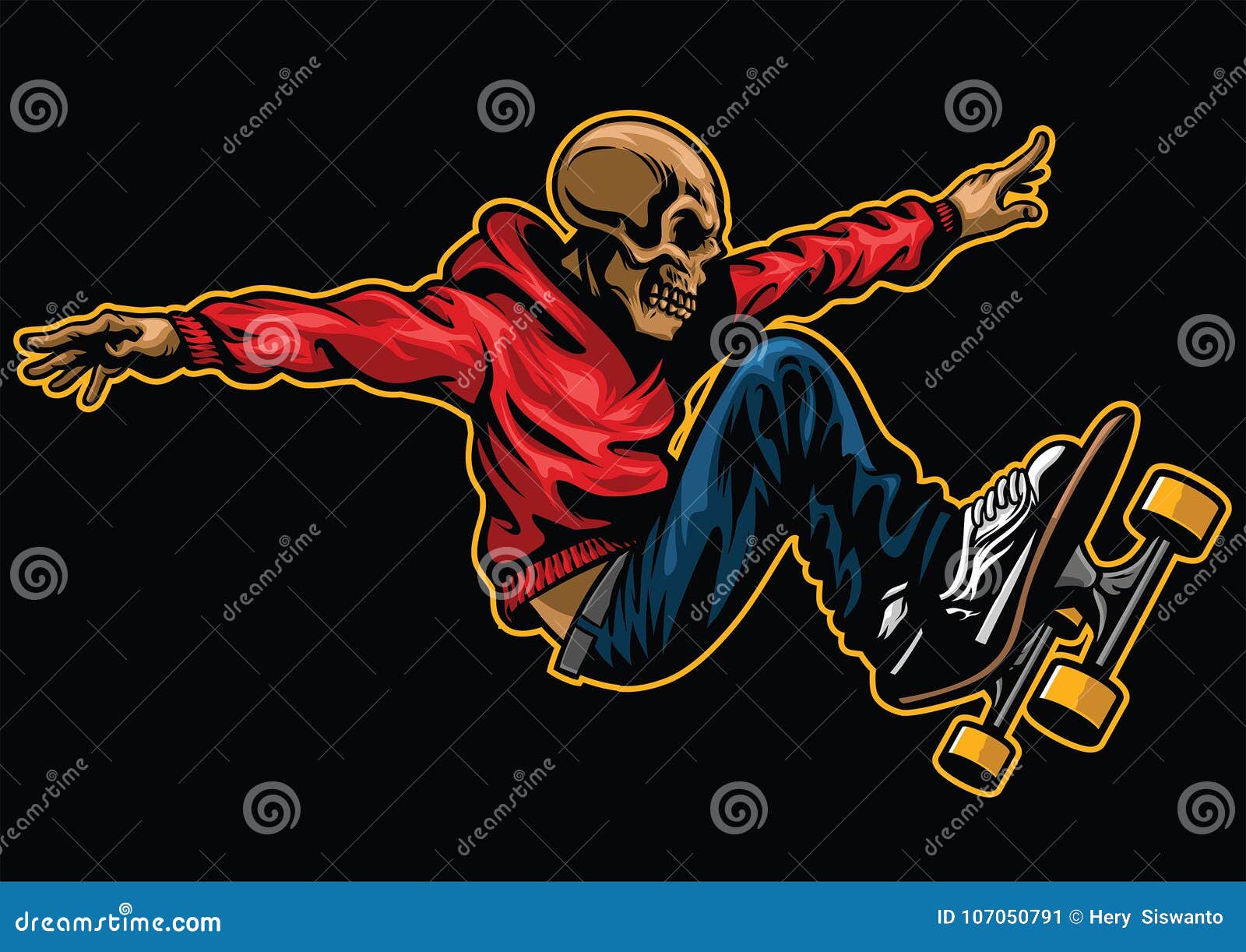 Skull Riding Skateboard And Doing The Stunt Cartoon Vector ... Skull Riding Skateboard And Doing The Stunt Cartoon Vector ...