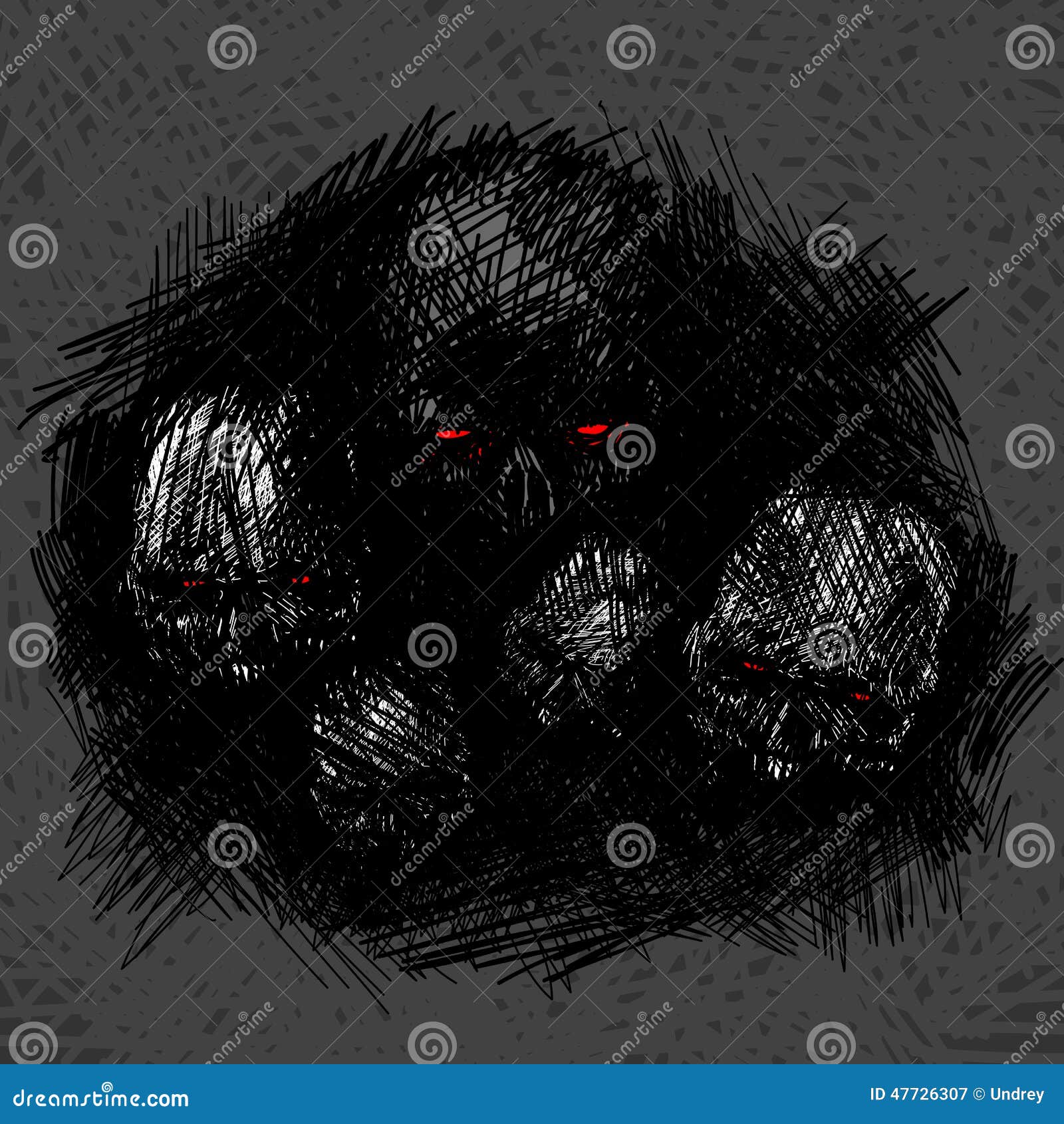 Skull - Rough Vector Drawing | CartoonDealer.com #23524165