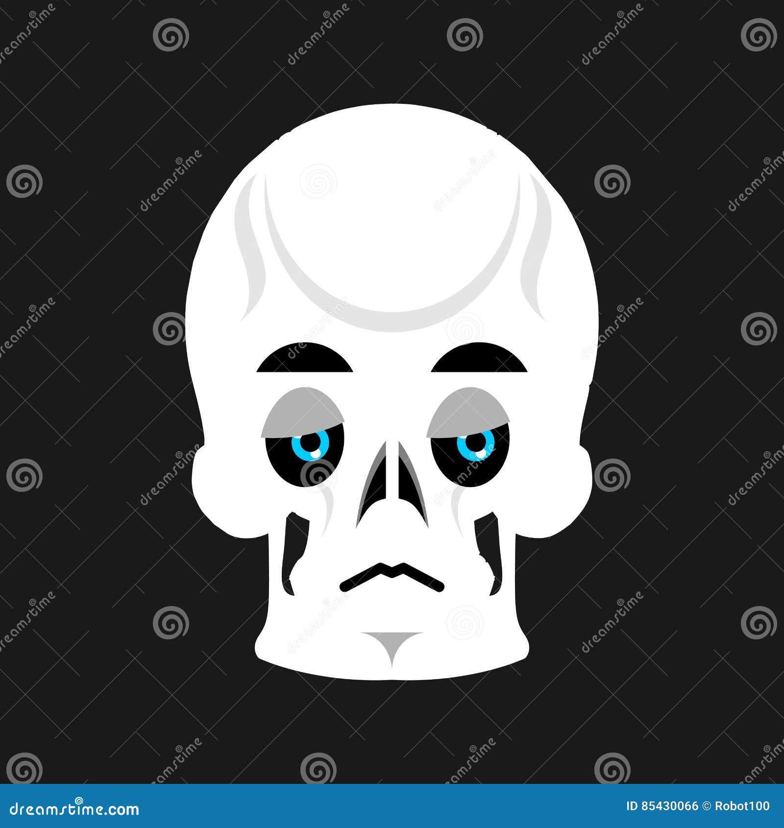 Happy And Sad Masks Skull