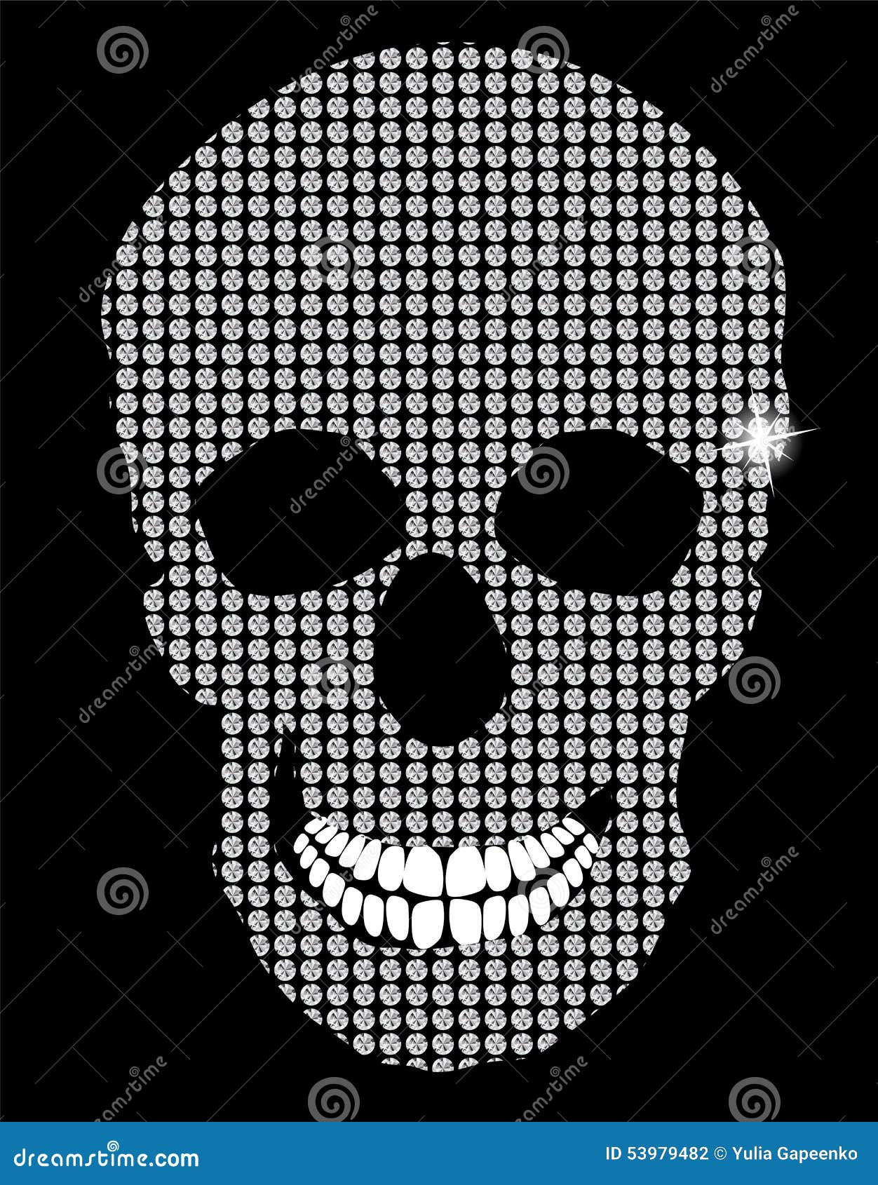 Skull Sign Vector Illustration Stock Vector - Illustration of black ...